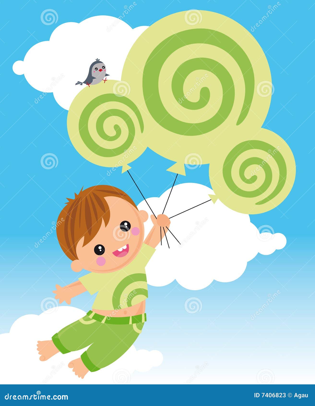 Voler avec le dreamstime photo stock éditorial. Illustration du enfant ...