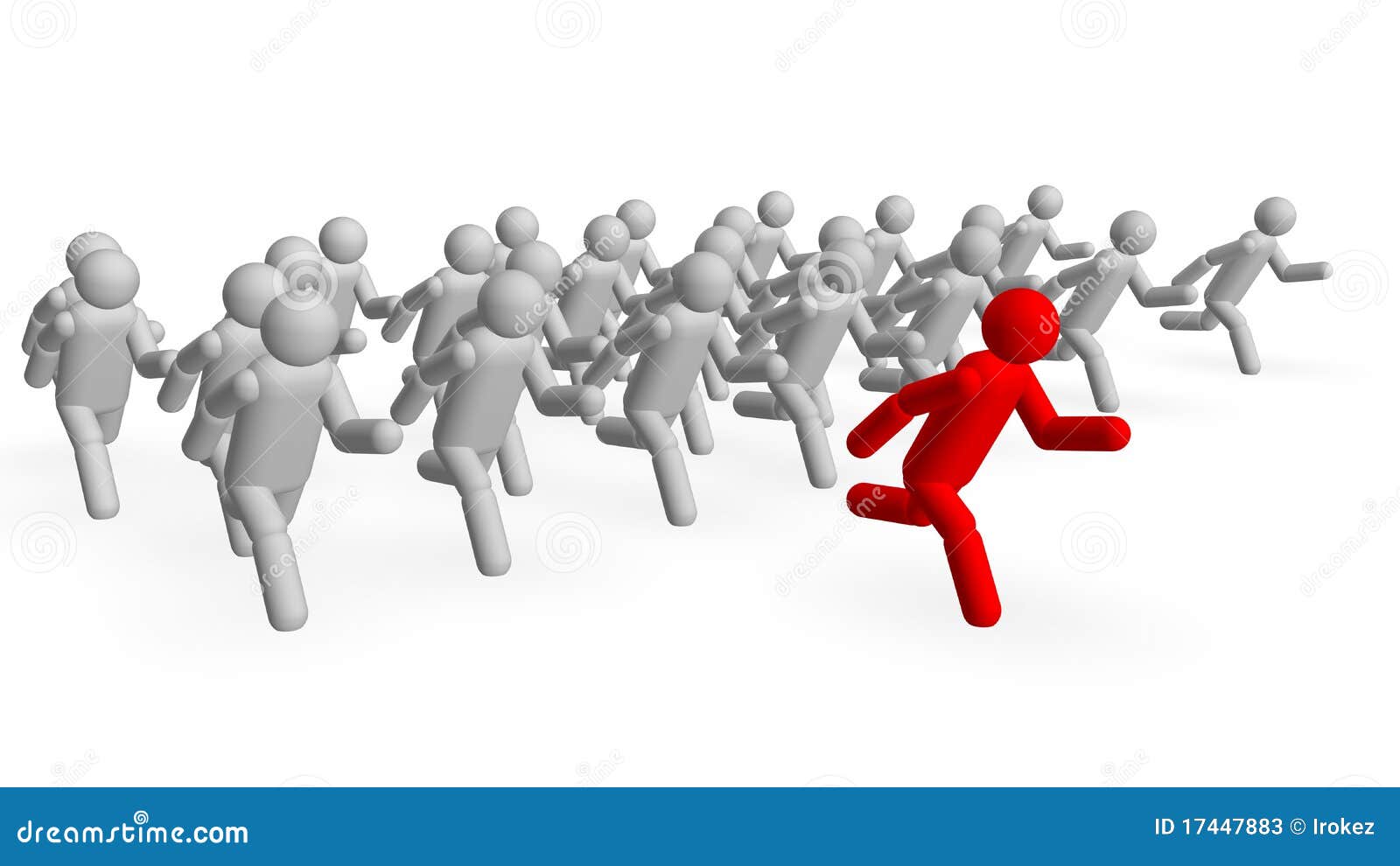 Volg de Leider stock illustratie. Illustration of contrasten - 17447883