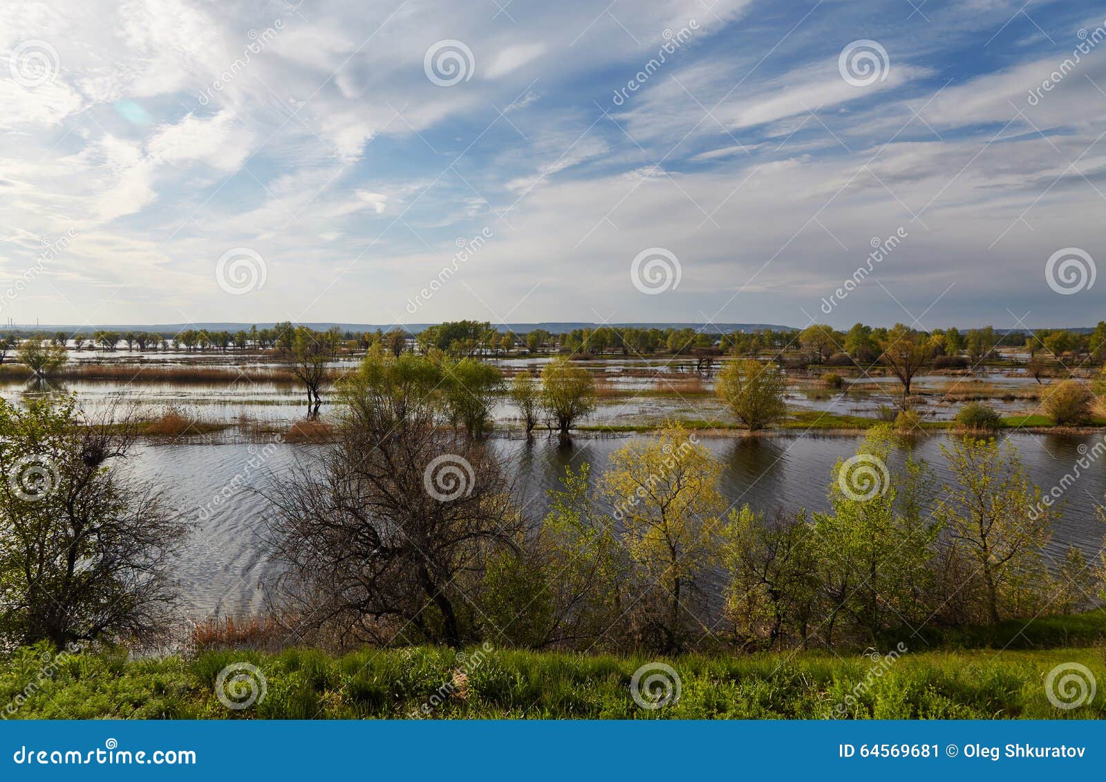 Volga and Spring stock image. Image of landscapes, river - 64569681
