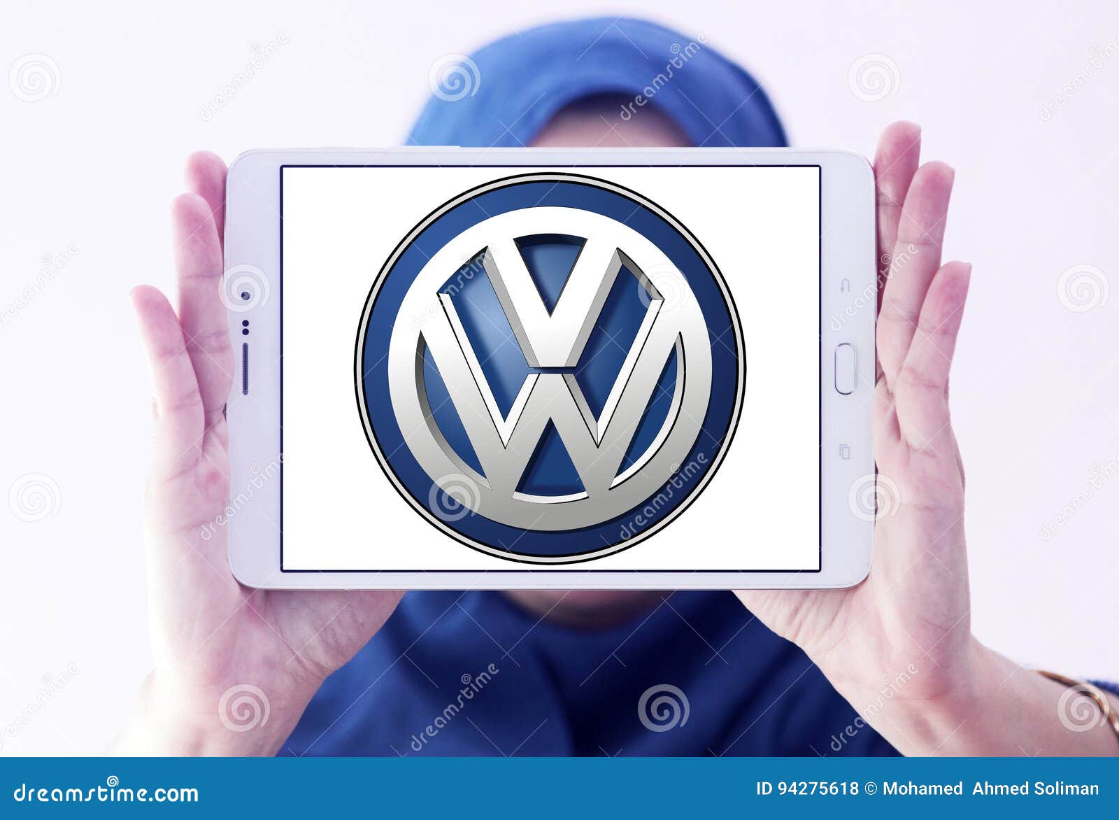 Volkeswagen, VW-Autologo redaktionelles stockfoto. Bild von tablette ...