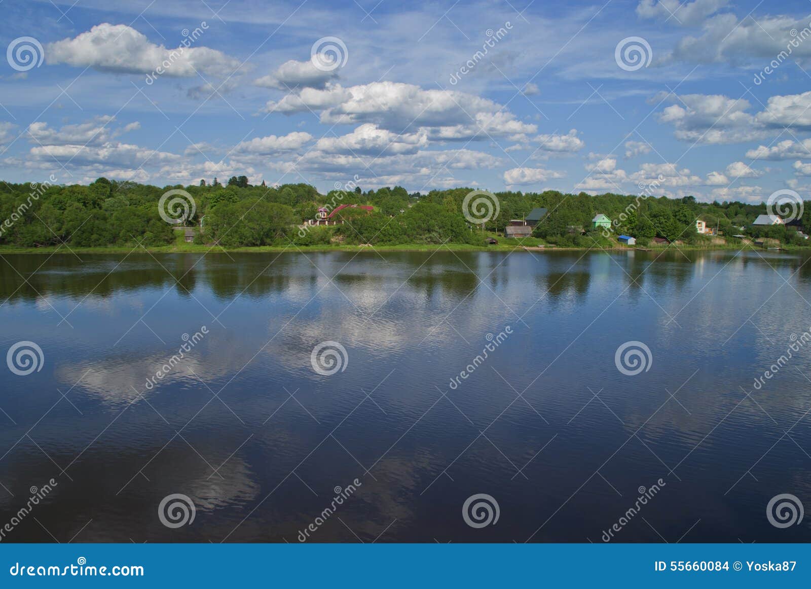 Volkhov river stock photo. Image of green, curve, russia - 55660084