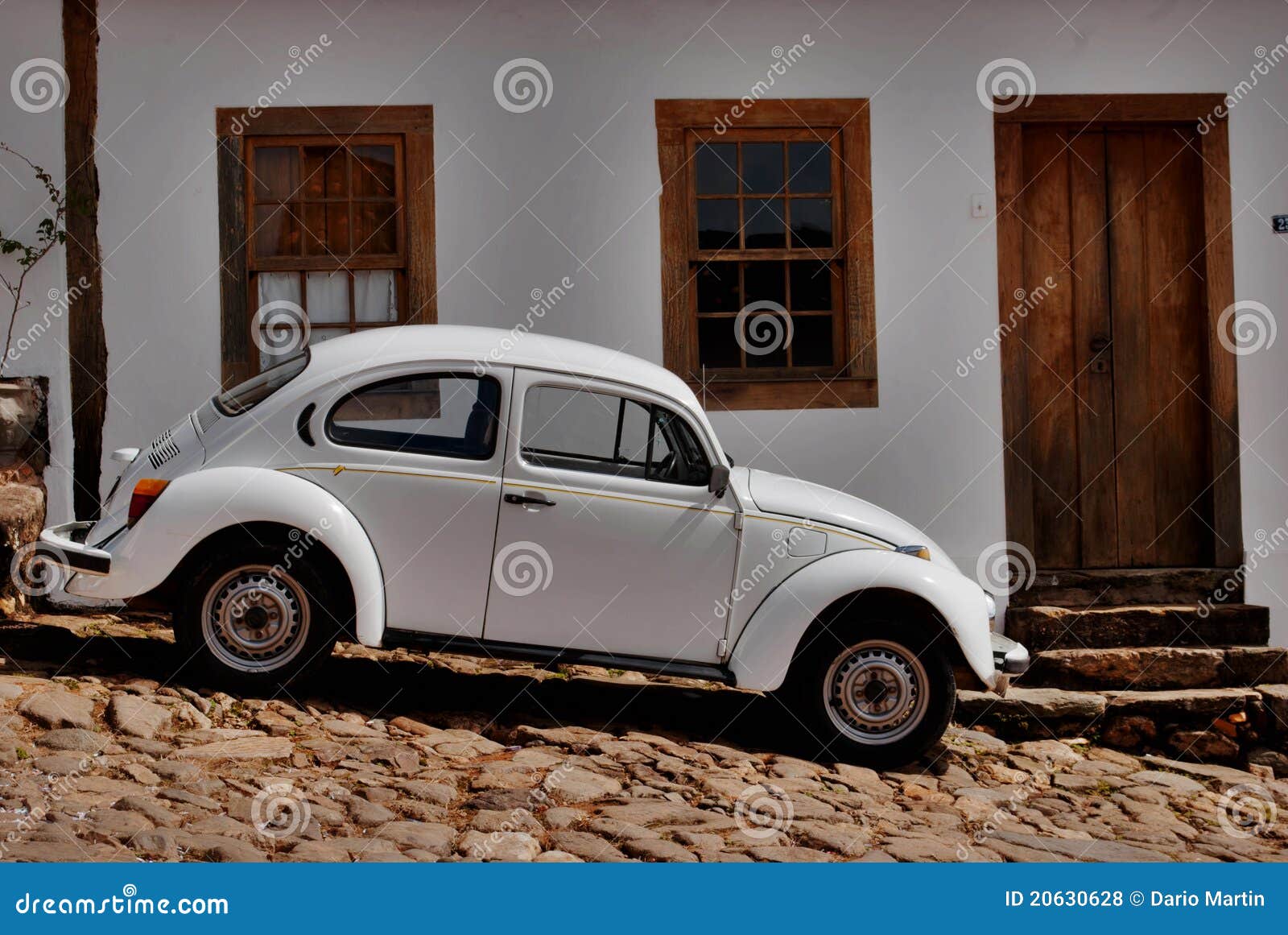 Volkswagen Beetle Called Fusca in Brazil Stock Photo - Image of street ...