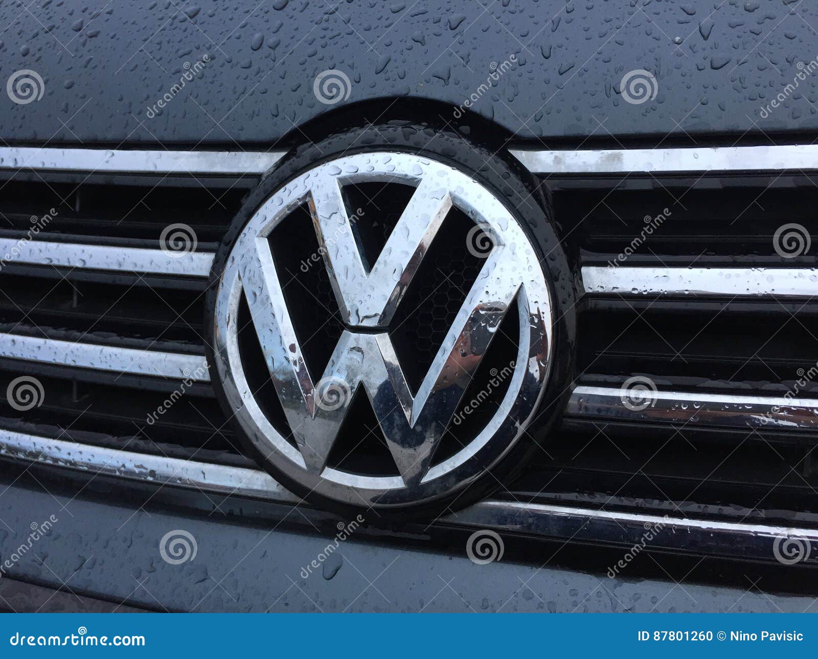 Volkswagen-Emblem redaktionelles bild. Bild von auslegung - 87801260