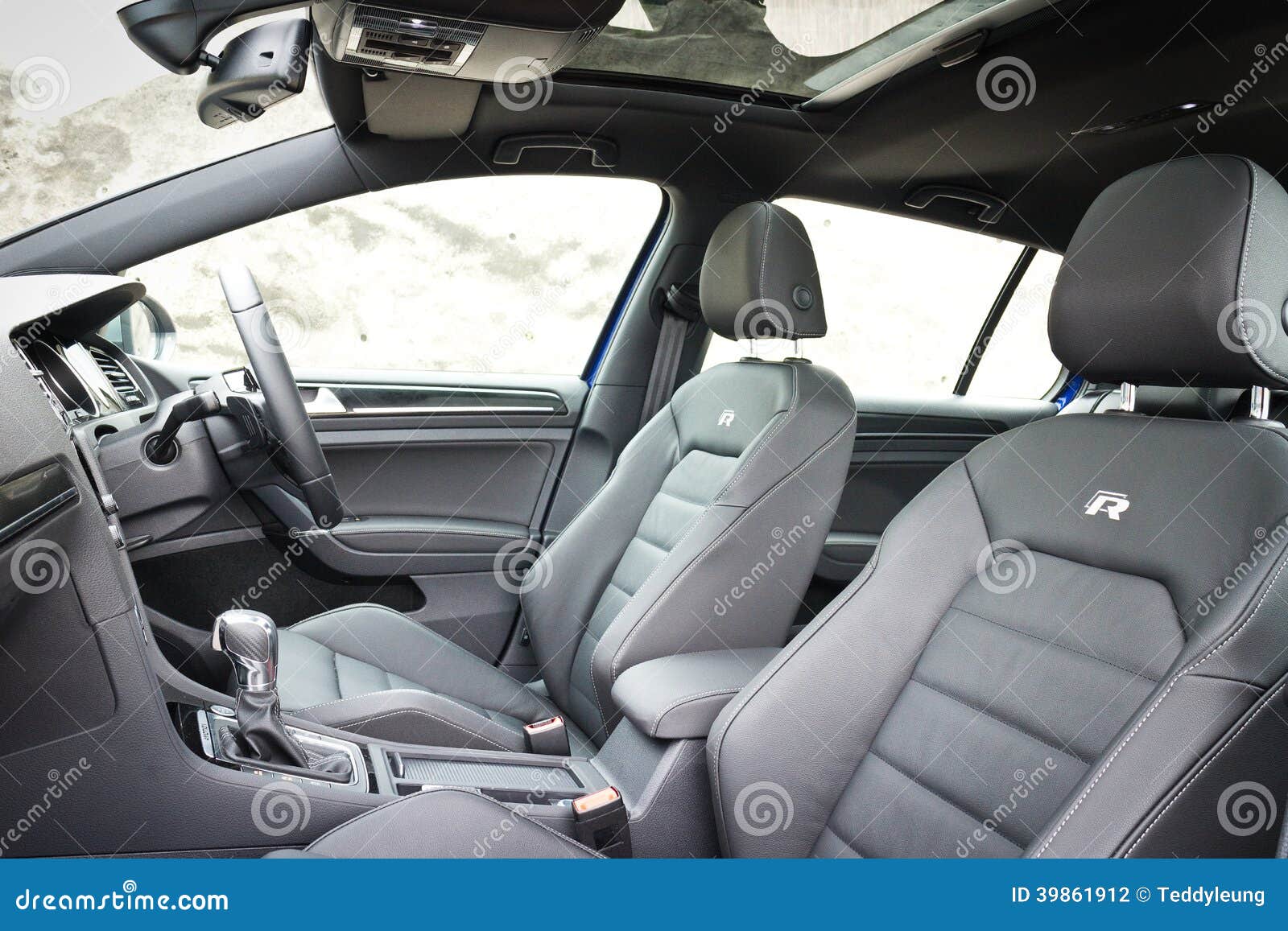 Volkswagen Golf R interior editorial photography. Image of hatchback ...