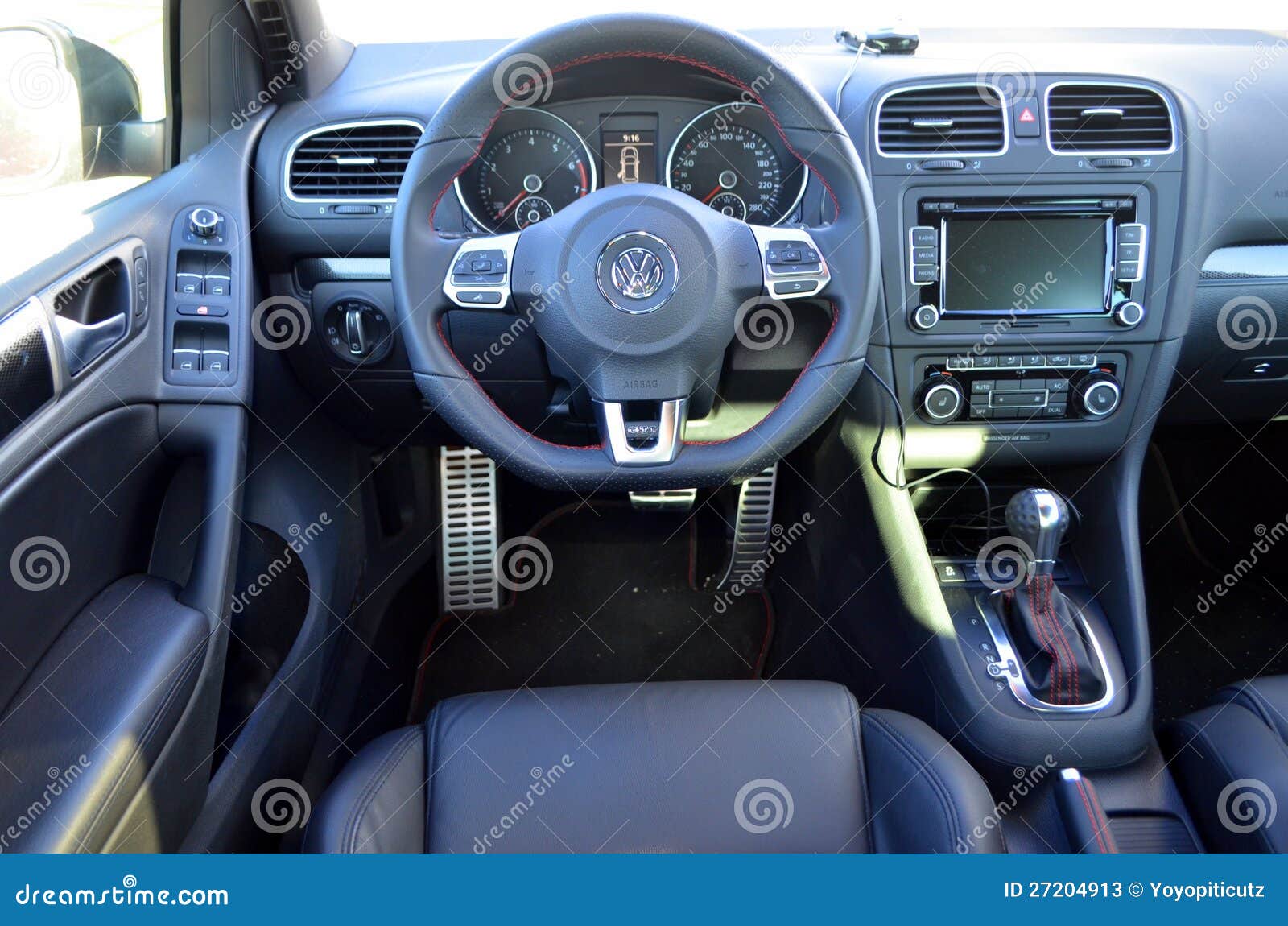 Volkswagen interior editorial stock photo. Image of gearstick - 27204913