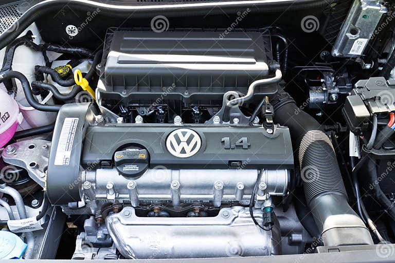 Volkswagen Polo 2014 Engine Editorial Stock Photo - Image of automobile ...