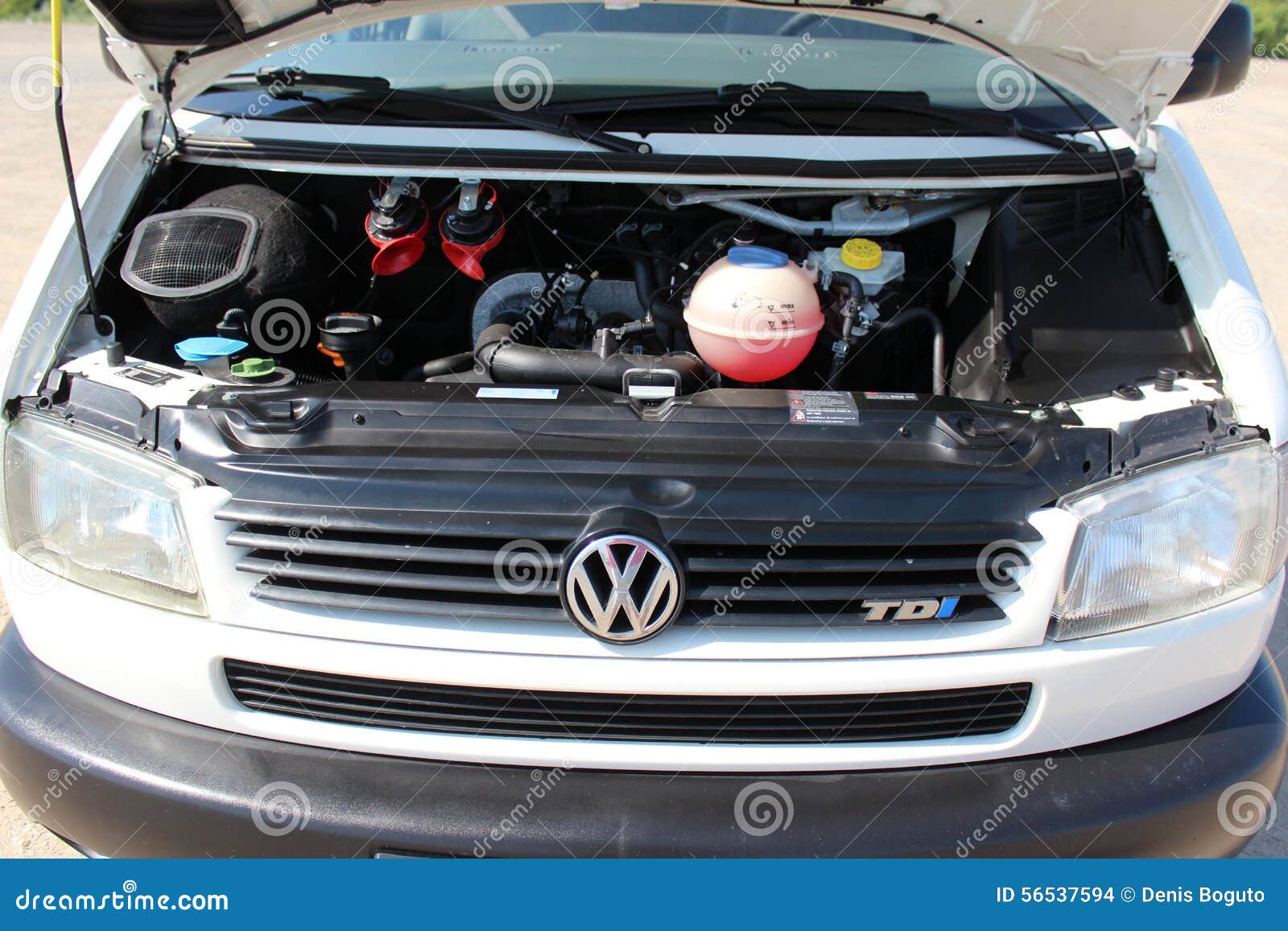 Volkswagen Transporter T4 Engine 2001 White Editorial Stock Image ...