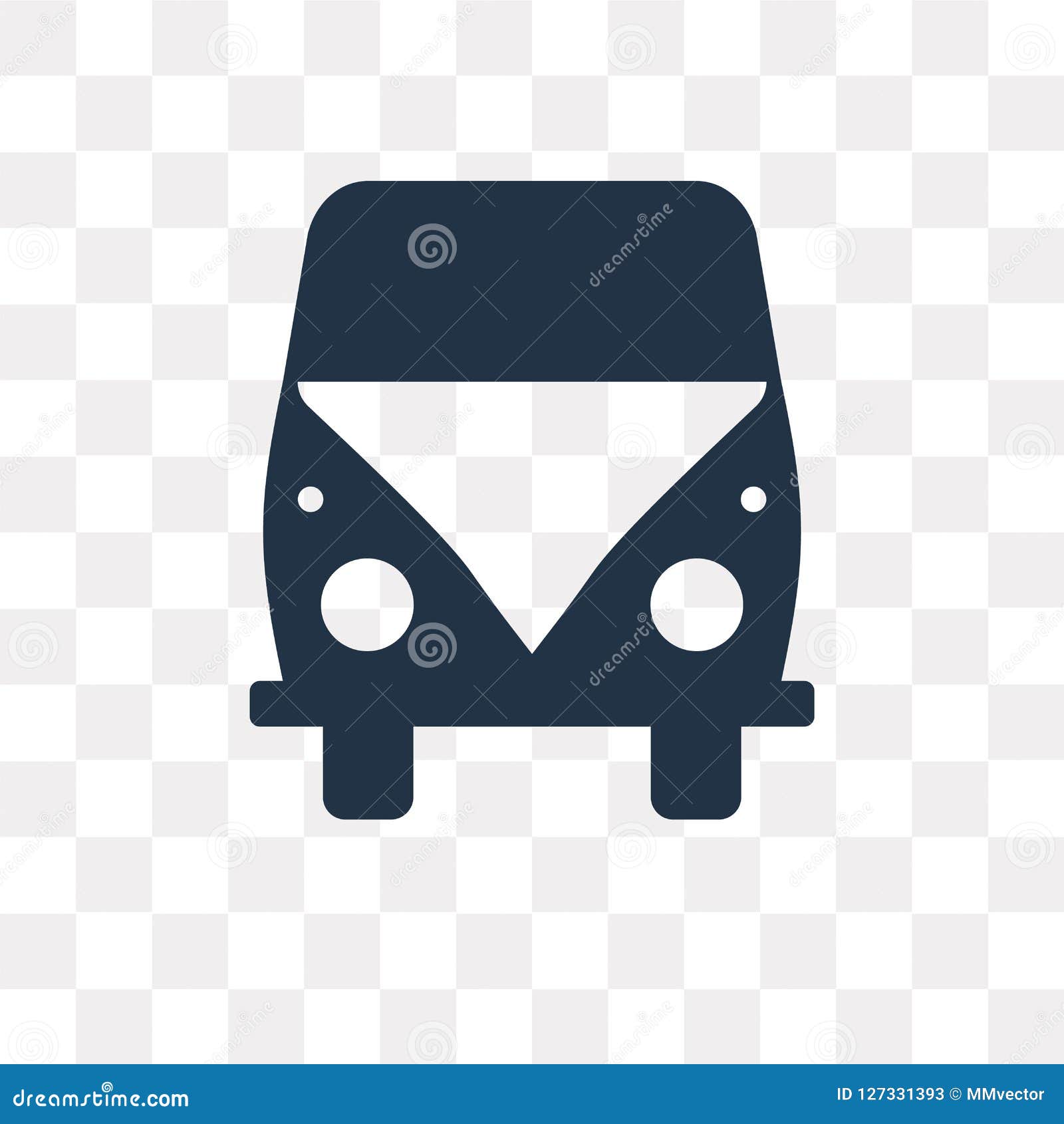 Volkswagen Van Vector Icon Isolated On Transparent Background, V ...