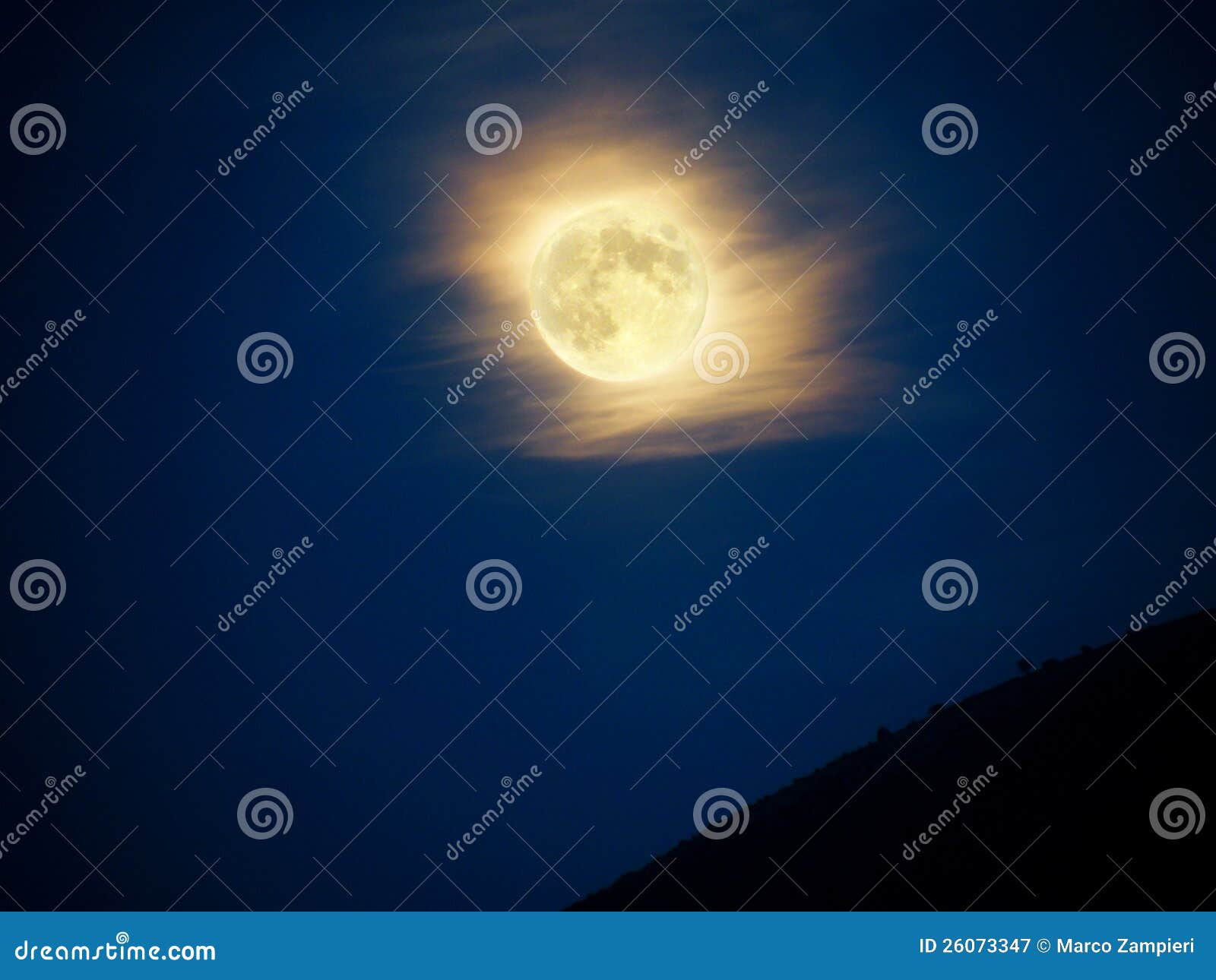 Volle maan stock afbeelding. Image of maanlicht, astronaut - 26073347