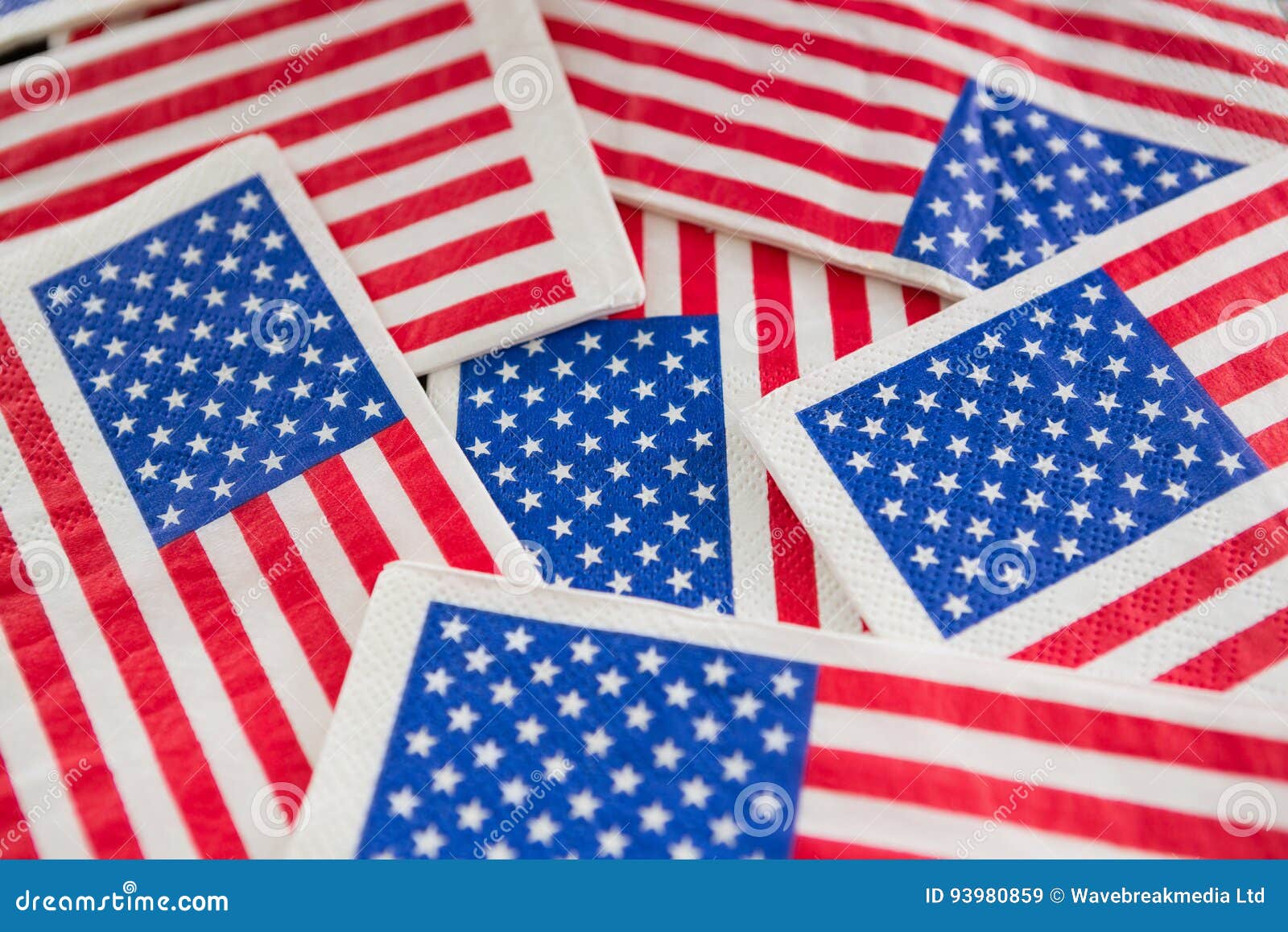 Voller Rahmen Von Amerikanischen Flaggen Stockbild - Bild von ...