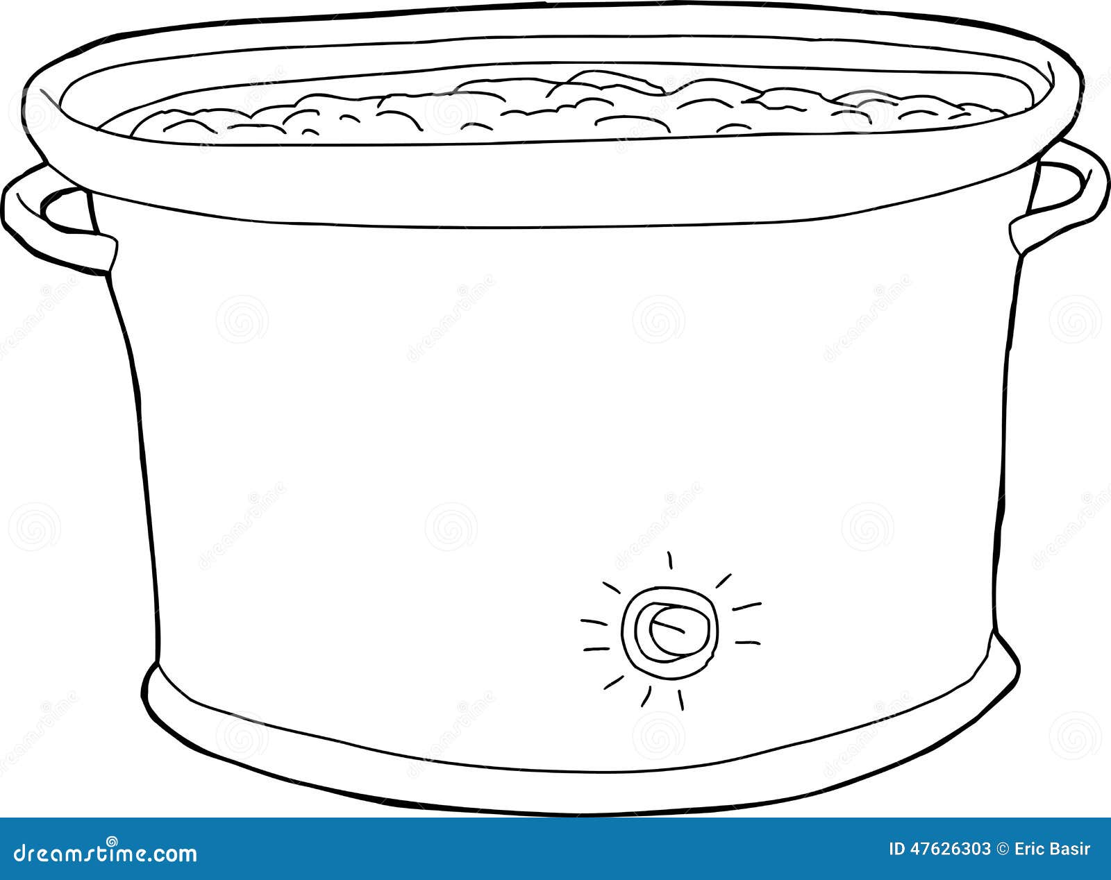 Voller Topf-Topf-Entwurf vektor abbildung. Illustration von metall ...