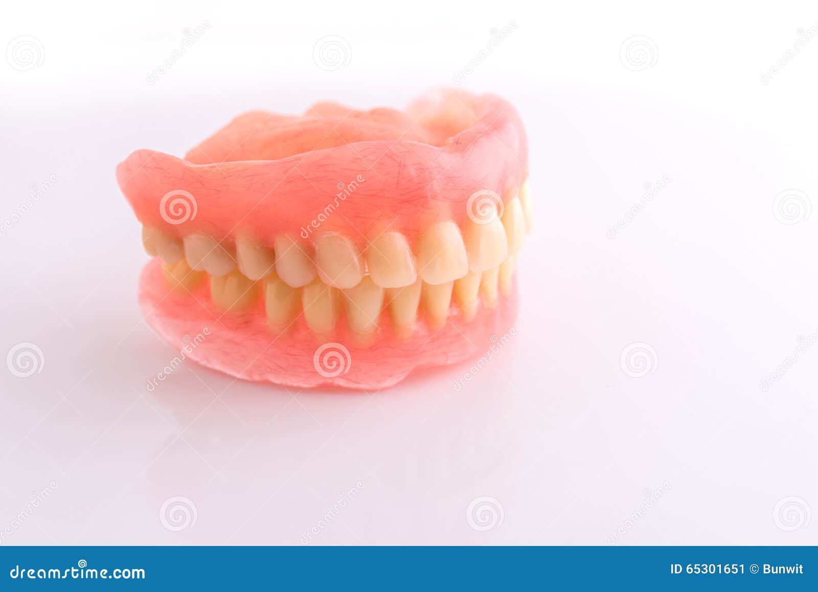Volles Gebiss Auf Weißem Hintergrund Stockbild - Bild von zahn, gebisse ...