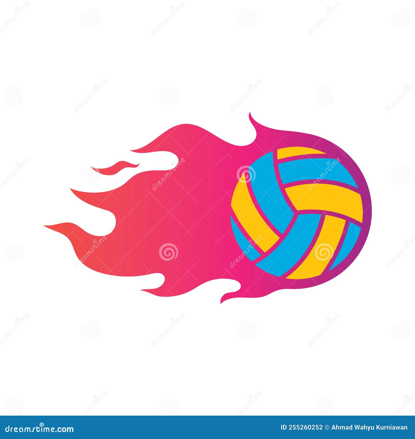 Volley ball logo vector stock vector. Illustration of banner - 255260252