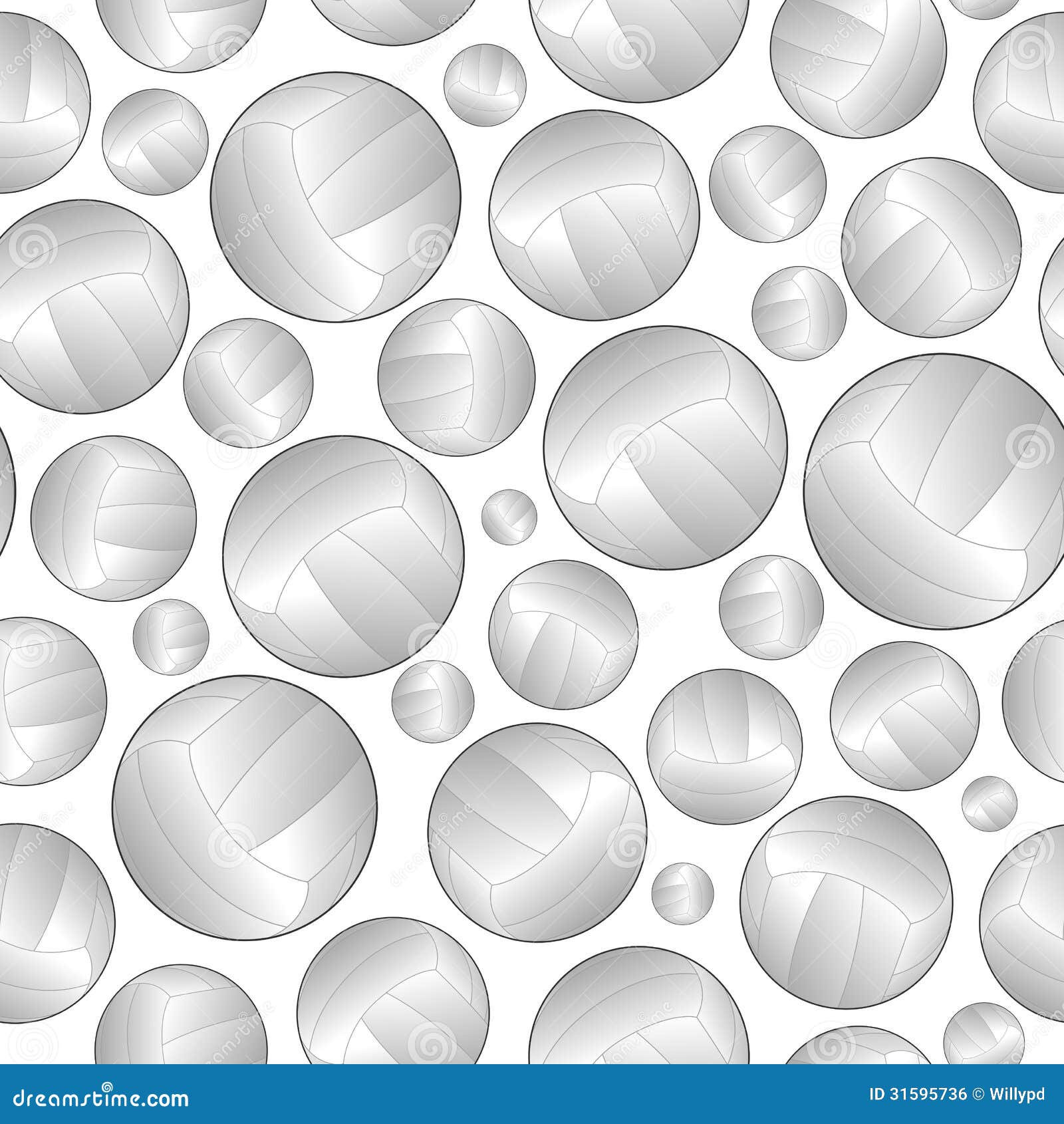Volley seamless pattern stock vector. Illustration of active - 31595736