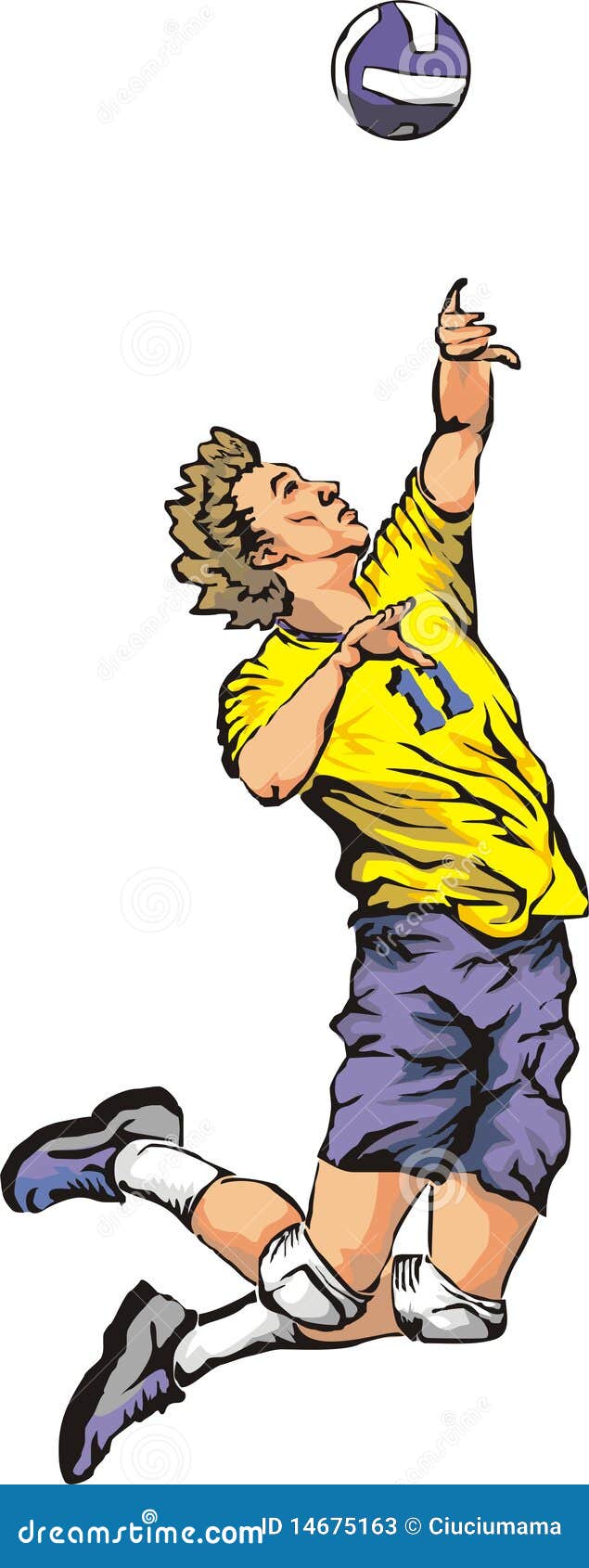 Volleyball Cartoon Vector | CartoonDealer.com #14675163