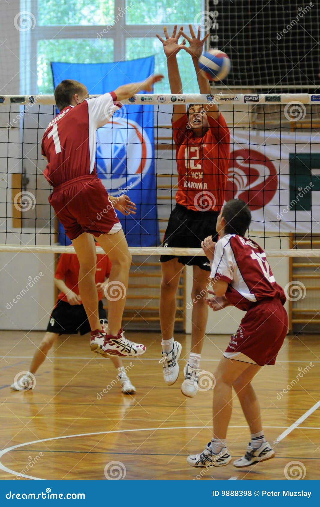 Volleyball action editorial stock photo. Image of jump - 9888398