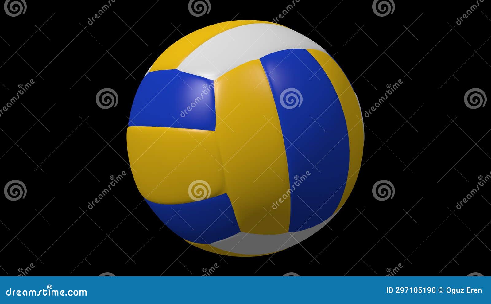 Volleyball Ball Loop with Alpha Channel Stock Footage - Video of ...