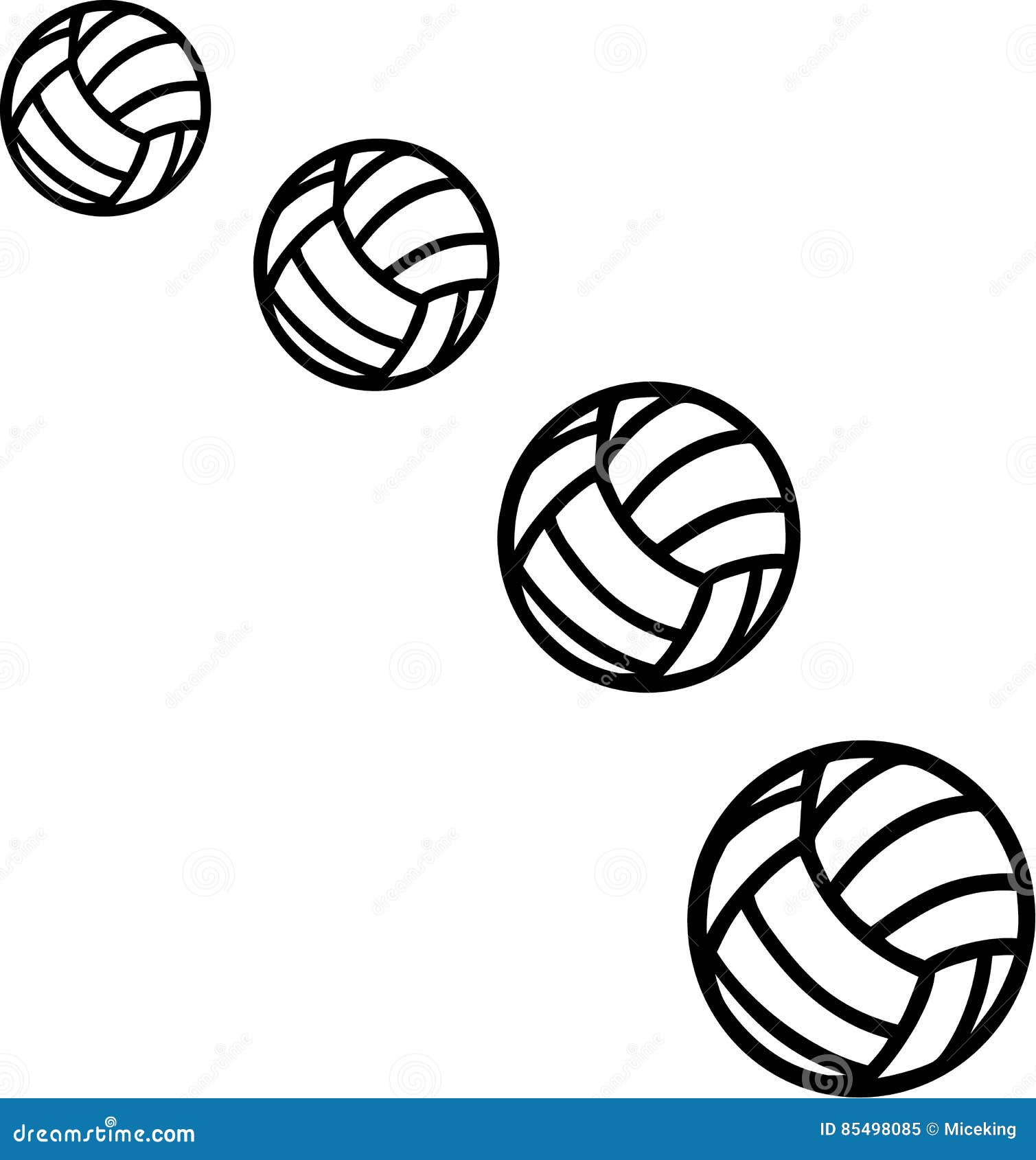 Volleyball Balls With Wings Cups And Crown. Vector Set Of Sport Logo ...