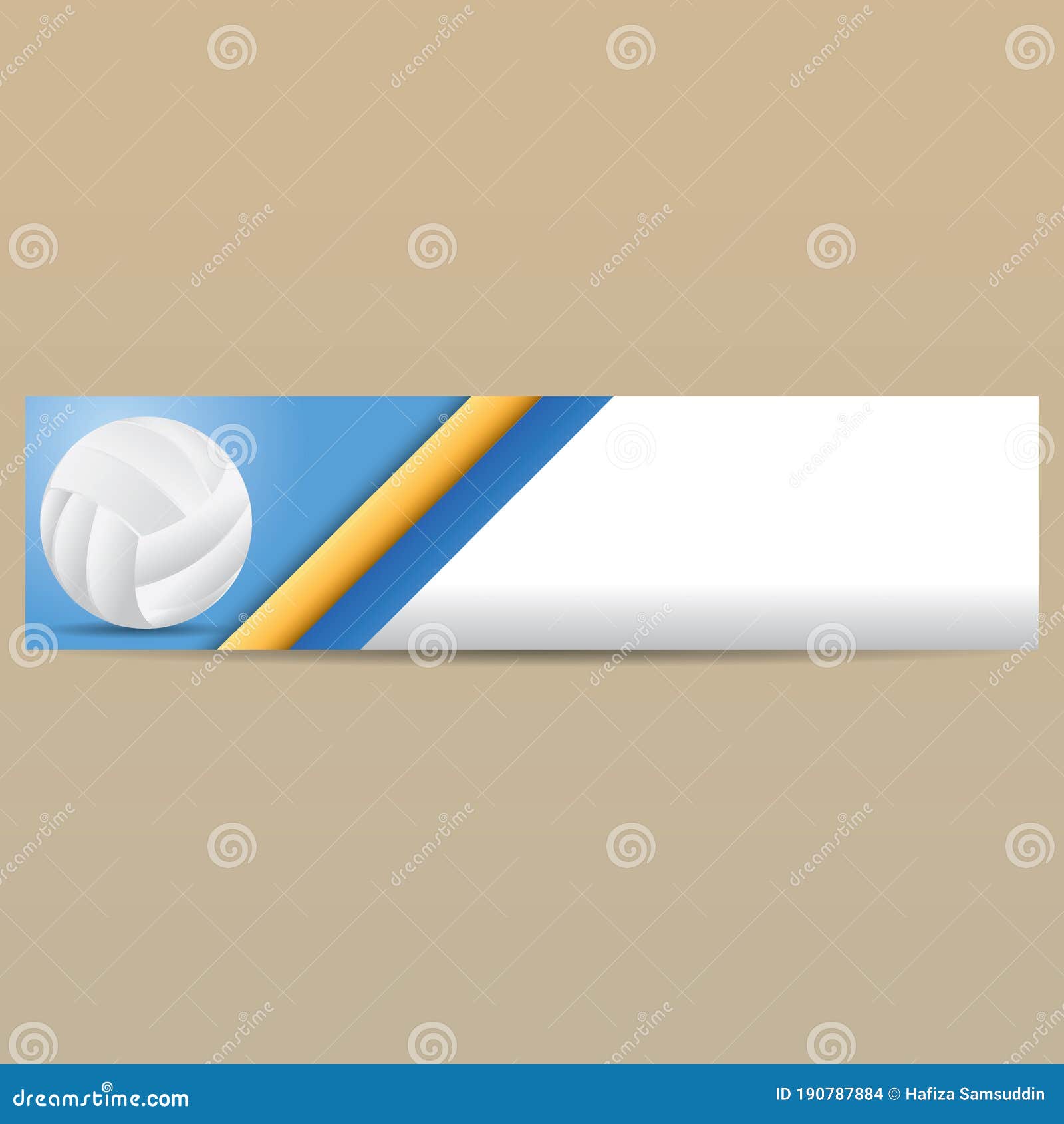 Volleyball Banner. Vector Illustration Decorative Design Stock Vector ...