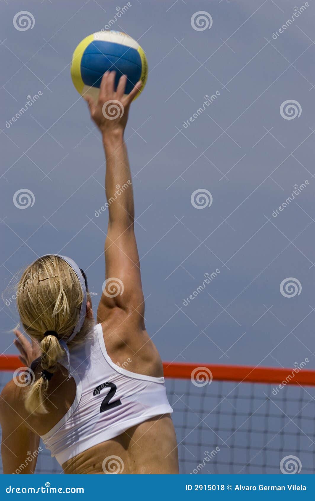 Volleyball in Beach editorial stock photo. Image of attractive - 2915018