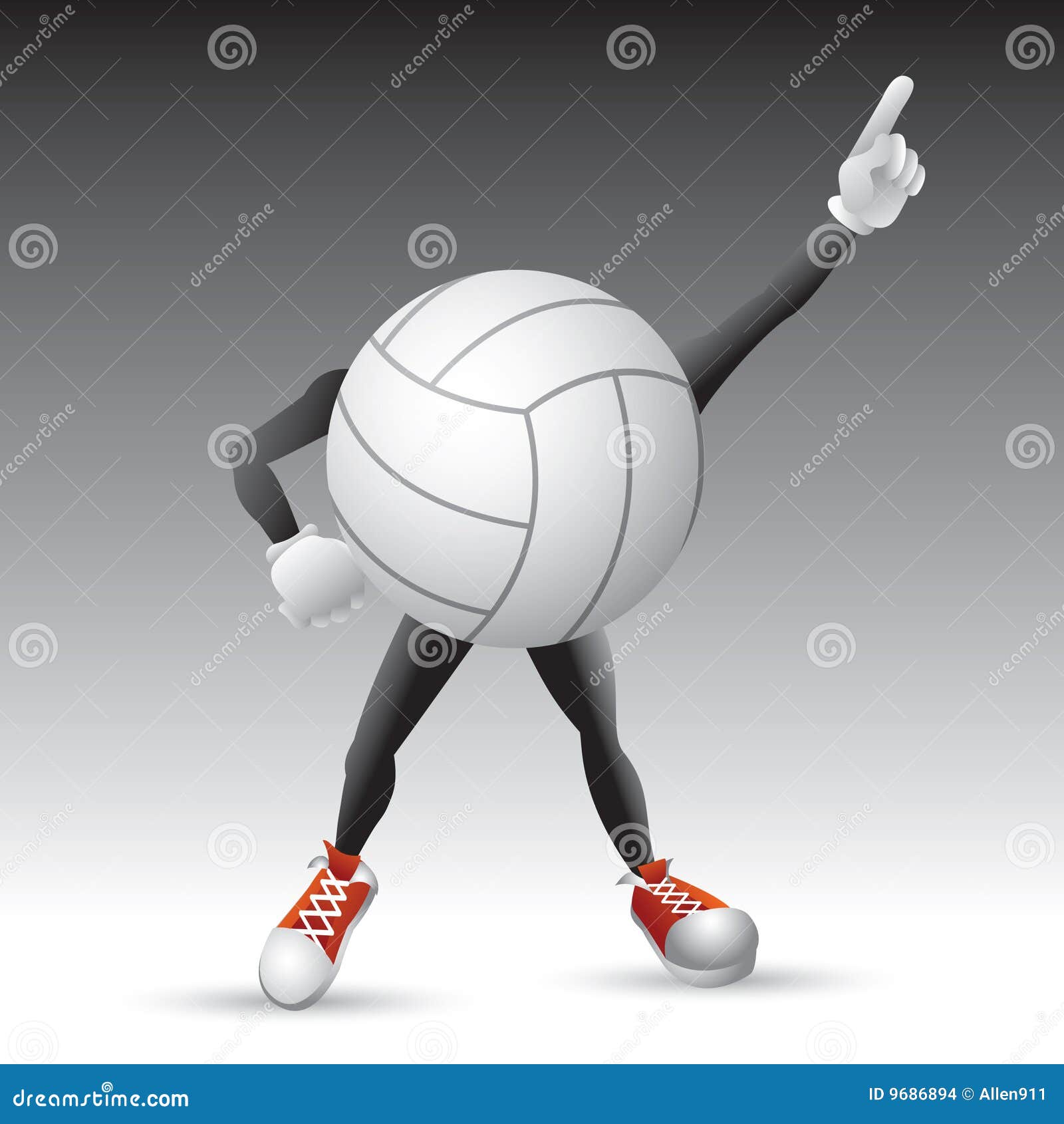 Volleyball Character Striking A Pose Stock Images - Image: 9686894 Volleyball Character Striking A Pose Stock Images - Image: 9686894