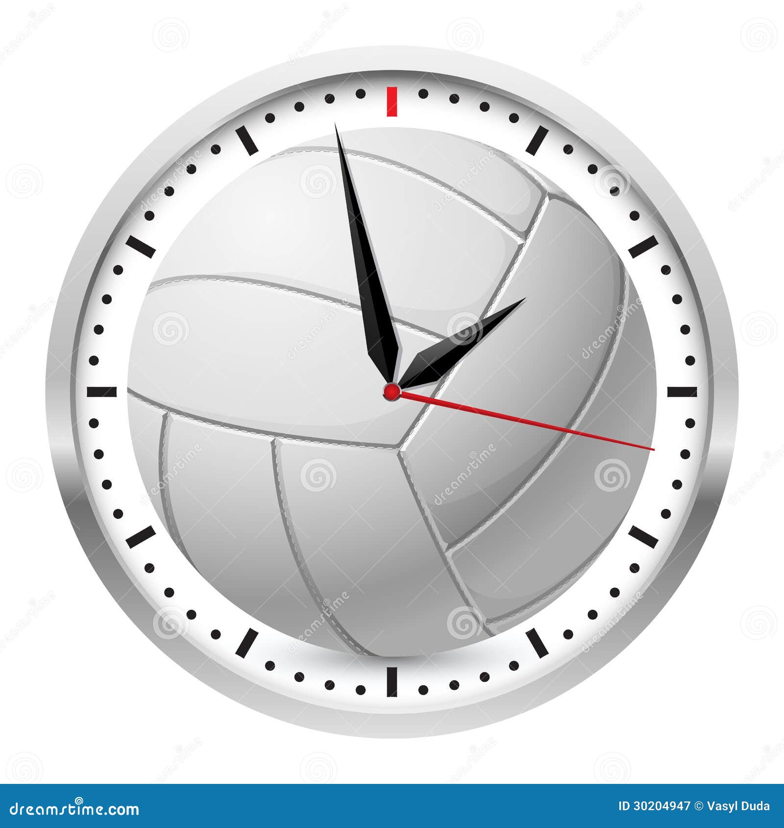 Volleyball Clock Stock Illustrations – 164 Volleyball Clock Stock ...