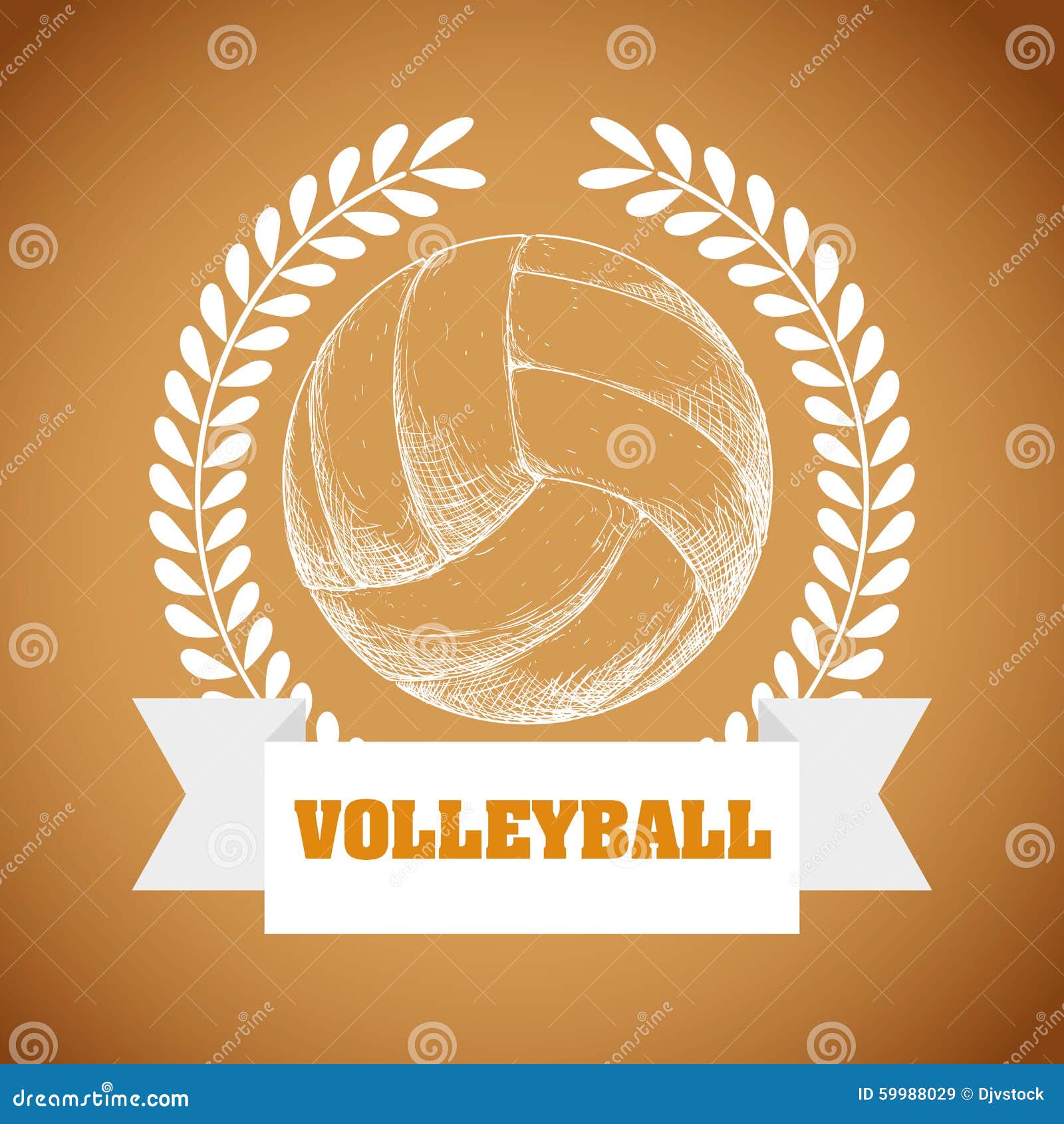 Volleyball design stock vector. Illustration of activity - 59988029