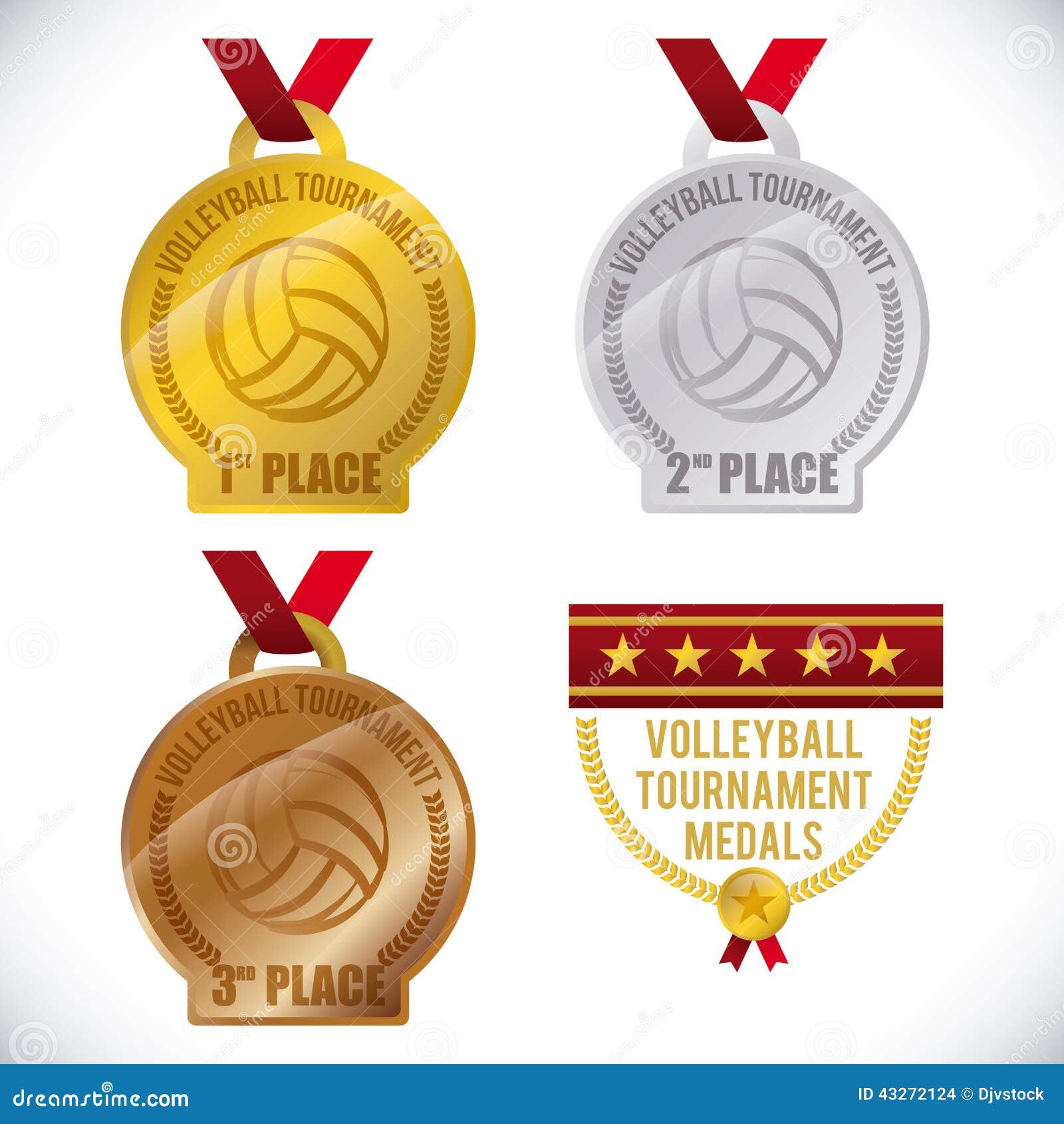 Volleyball design stock vector. Illustration of bronze - 43272124