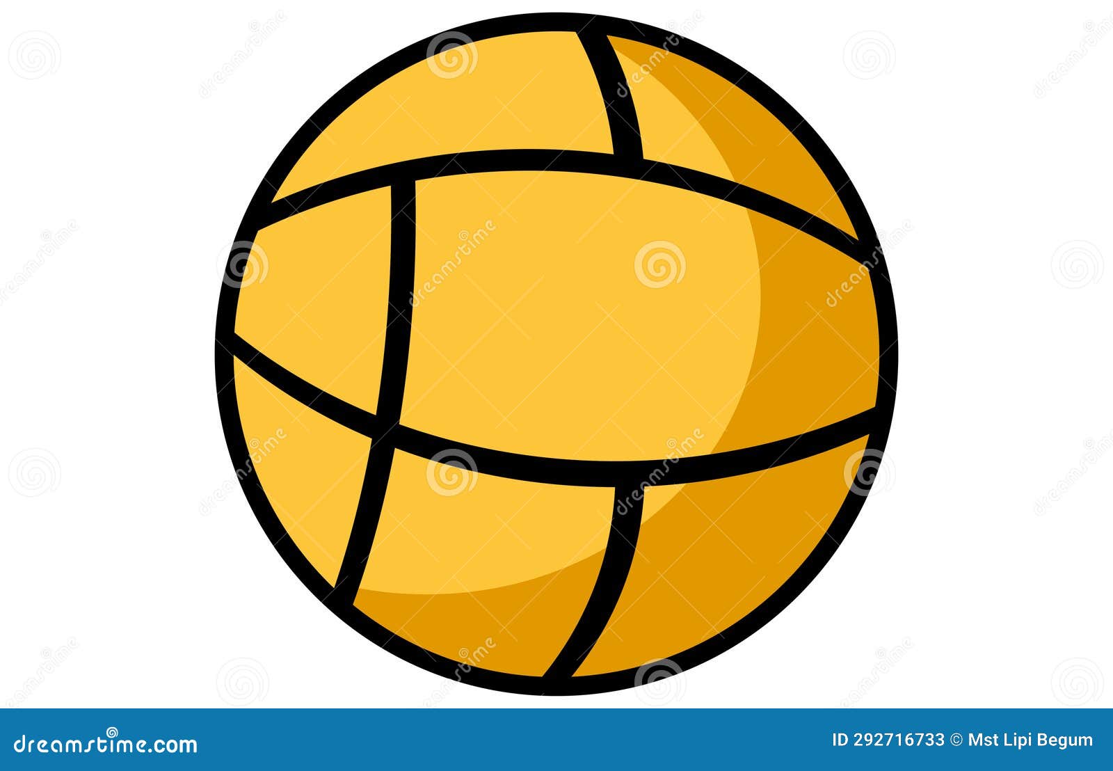 Volleyball Flat Icon Vector,Volleyball Ball Cartoon Vector Illustration ...