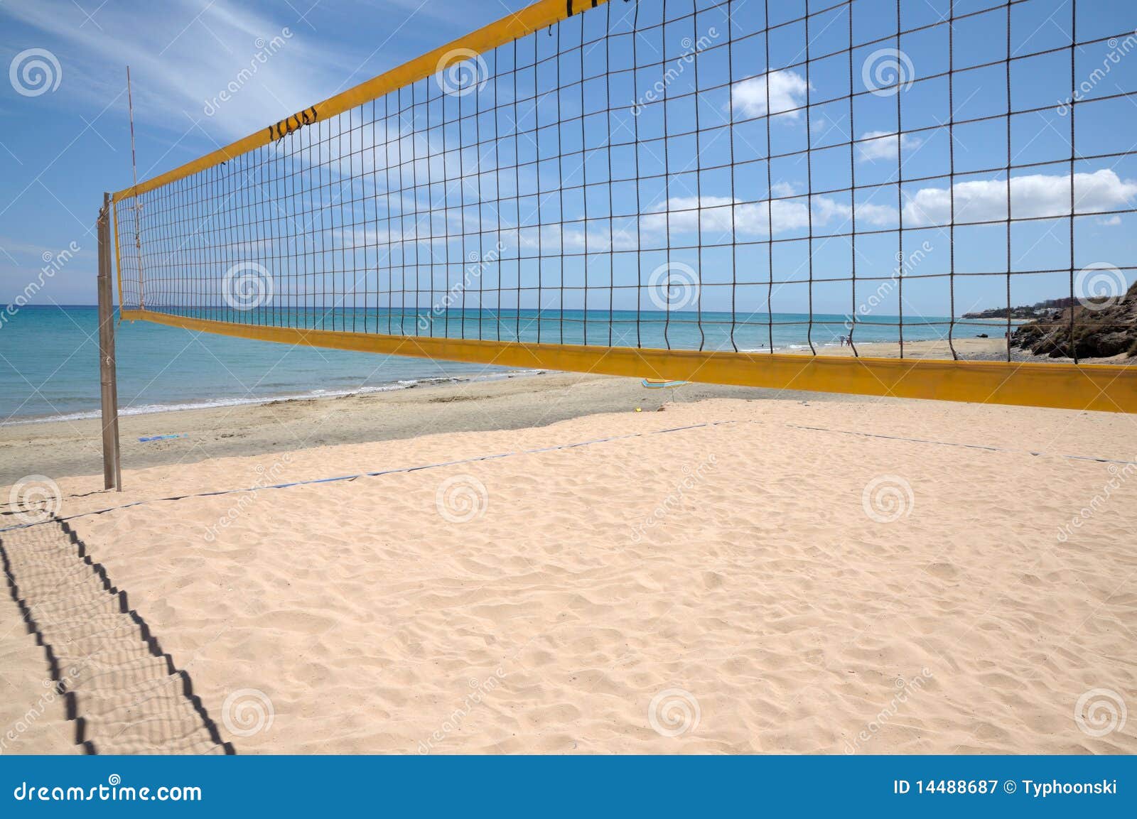 Volleyball net stock image. Image of ocean, seaside, volleyball - 14488687
