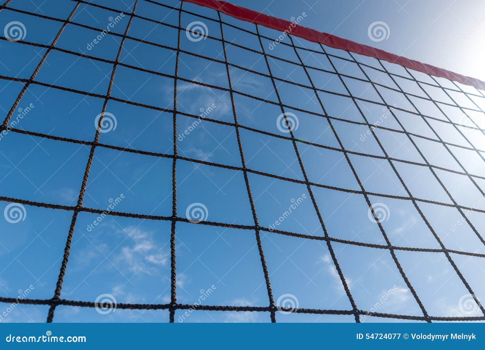 Volleyball Net on a Background Blue Sky Stock Image - Image of egytp ...