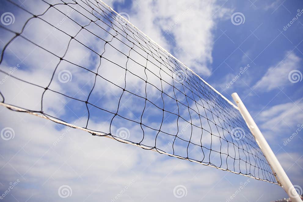 Volleyball net stock image. Image of recreation, string - 35610149