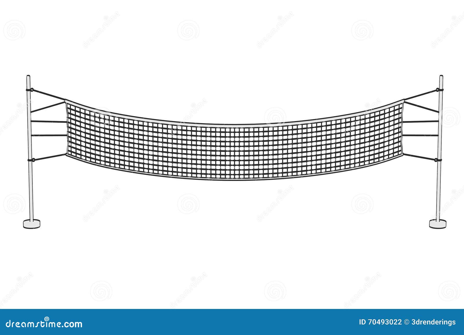 Volleyball net stock illustration. Illustration of match - 70493022