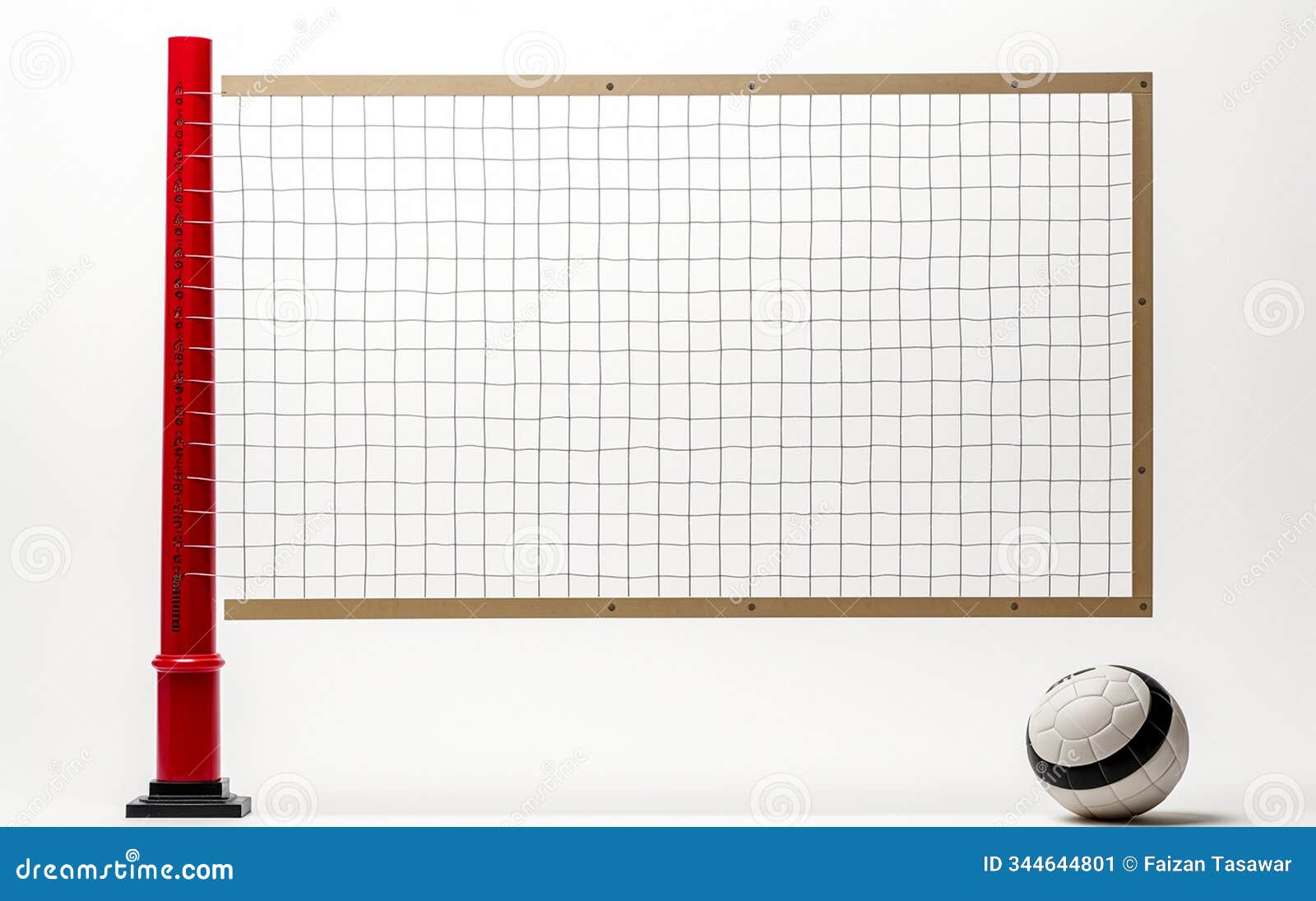 Volleyball Net Height Gauge Isolated on White Stock Illustration ...