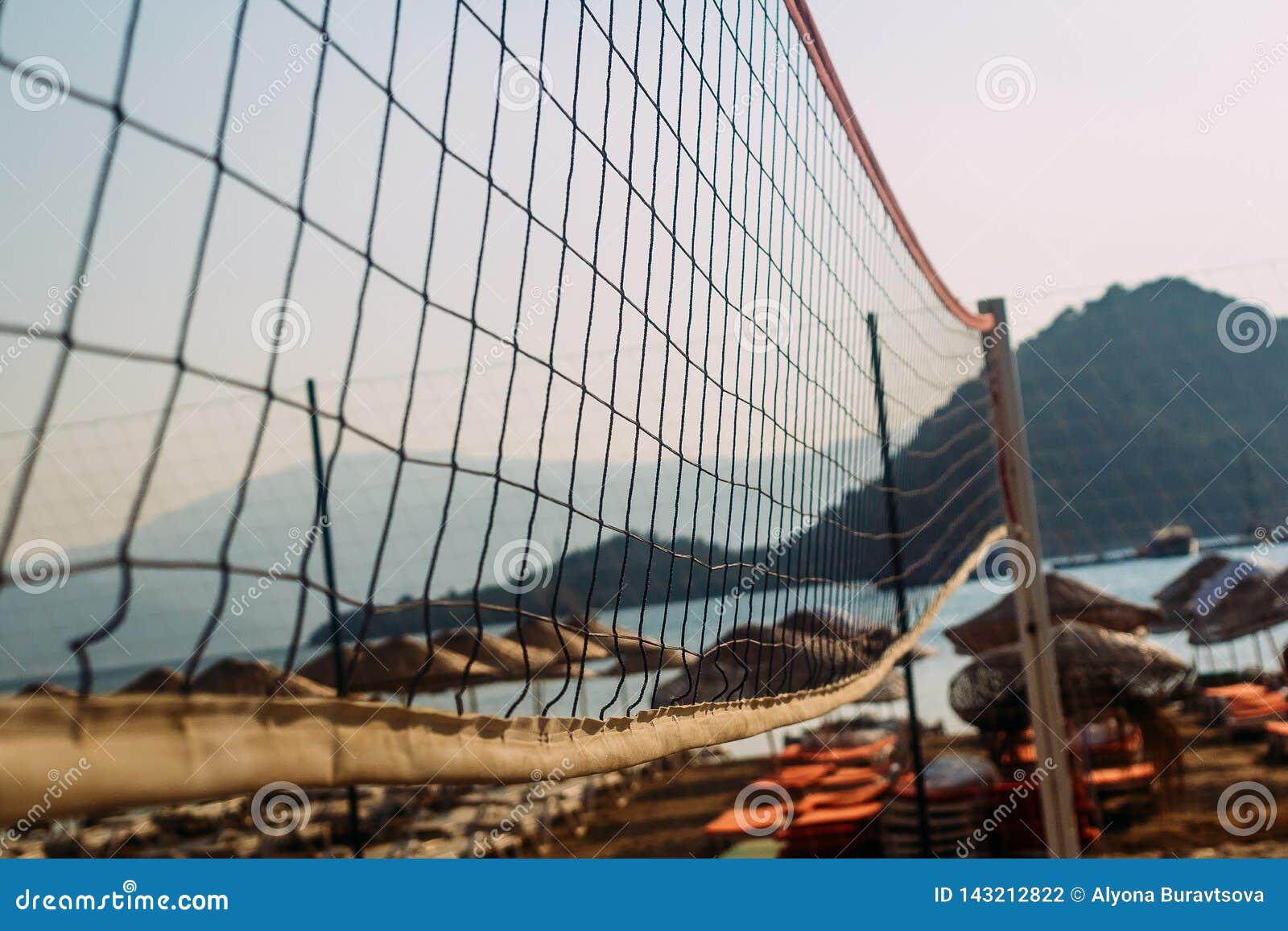 Volleyball Netting on the Beach Stock Photo - Image of outdoors ...
