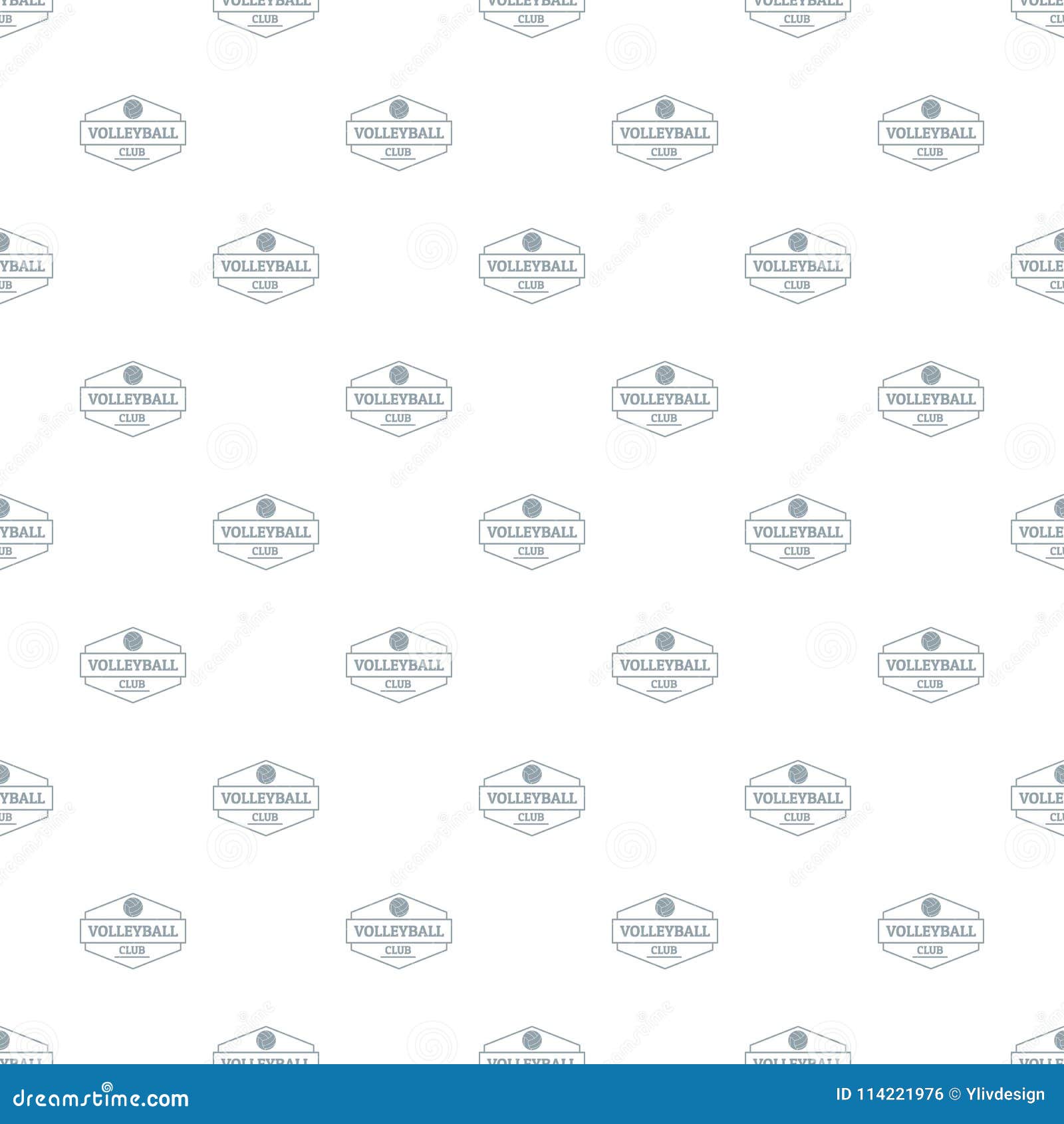 Volleyball Pattern Vector Seamless Stock Vector - Illustration of ...