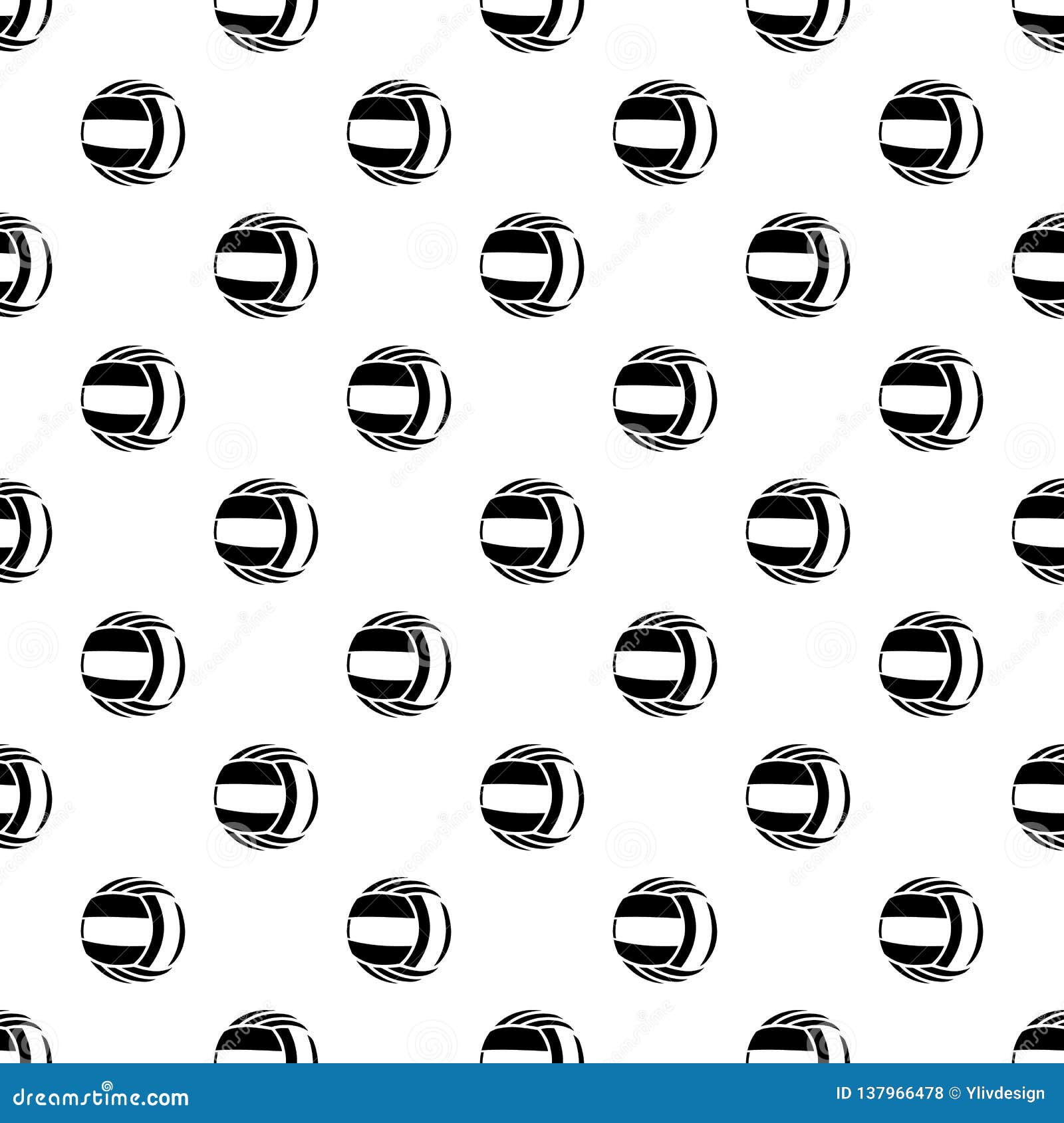Volleyball Pattern Vector Seamless Stock Vector - Illustration of ...