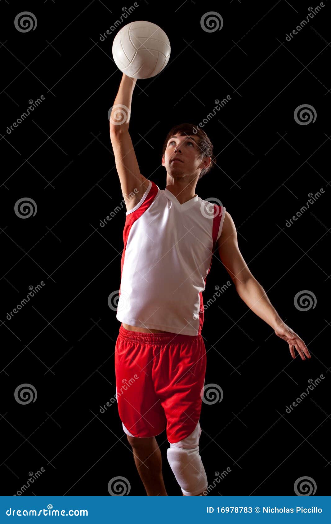 Volleyball Player stock image. Image of shorts, shot - 16978783