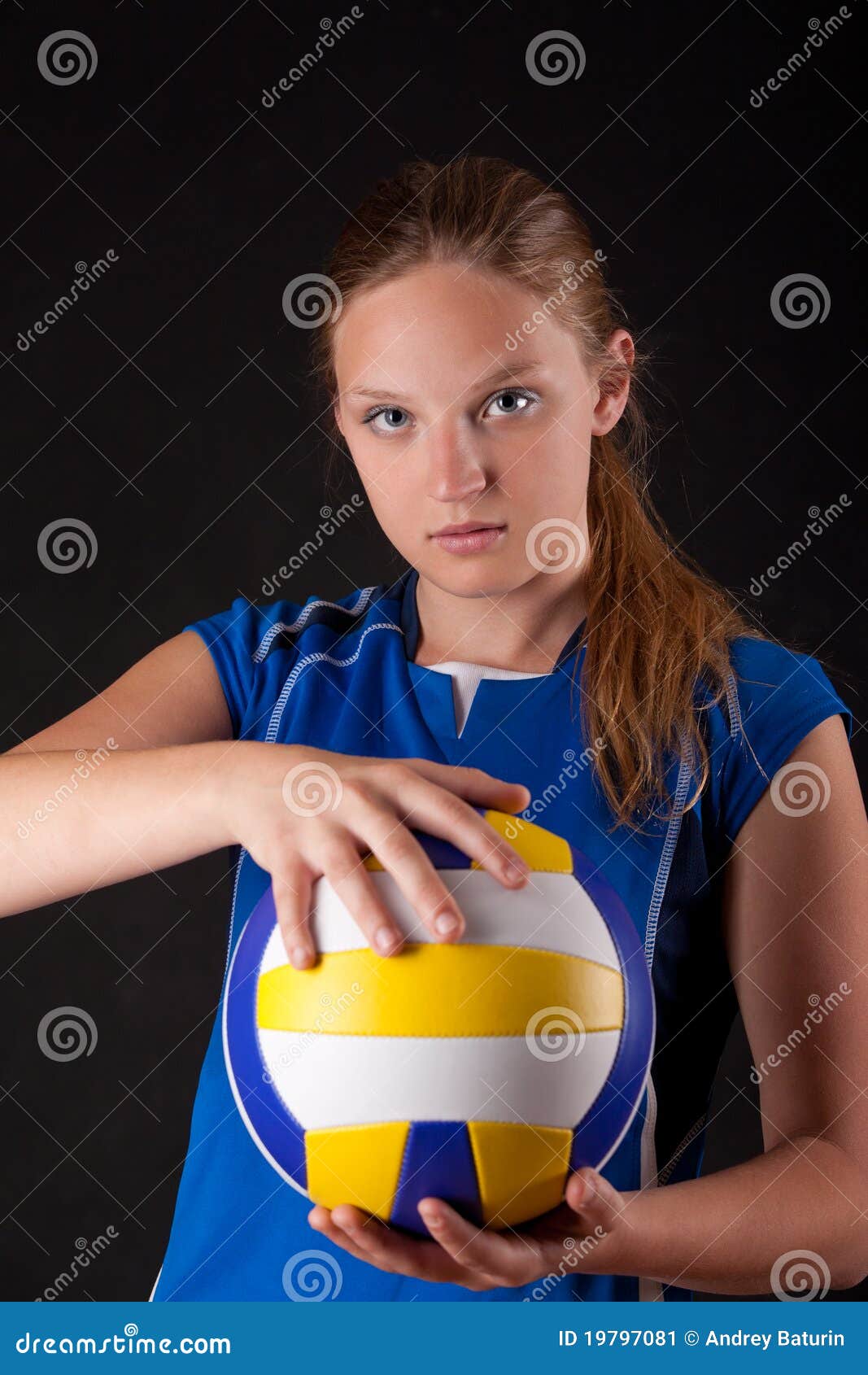 Volleyball Player Serve Ball Front Stock Photos - Free & Royalty-Free ...