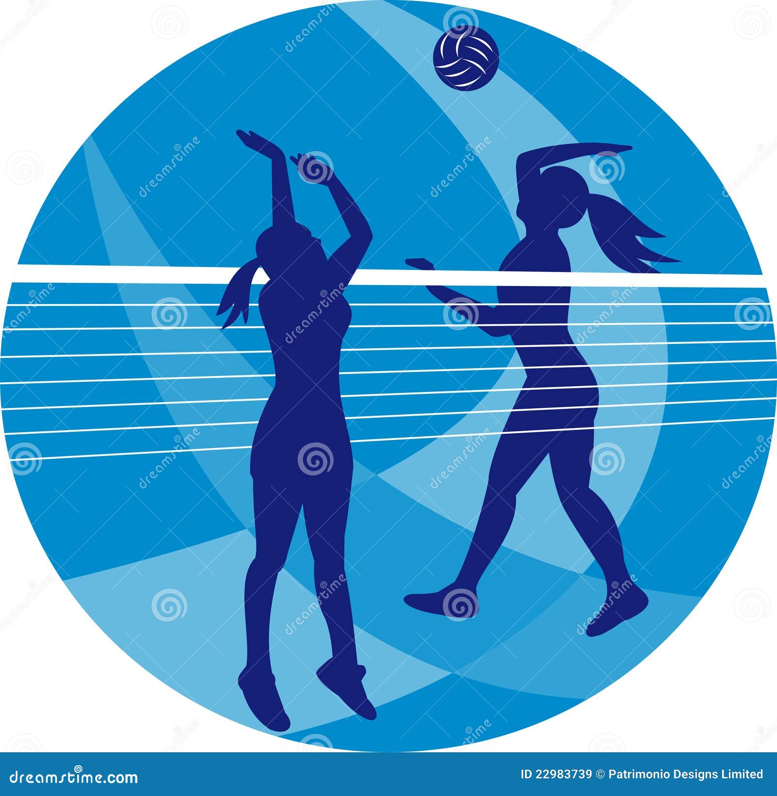 Volleyball Blocking Clipart