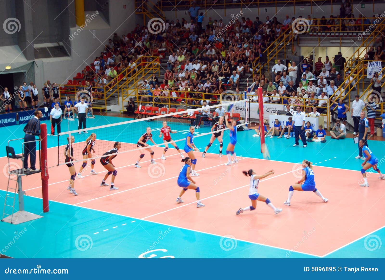Volleyball: Preolympic Test Match Editorial Image | CartoonDealer.com ...