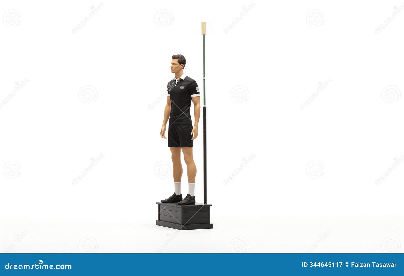 Volleyball Referee Stand Isolated on White Stock Illustration ...