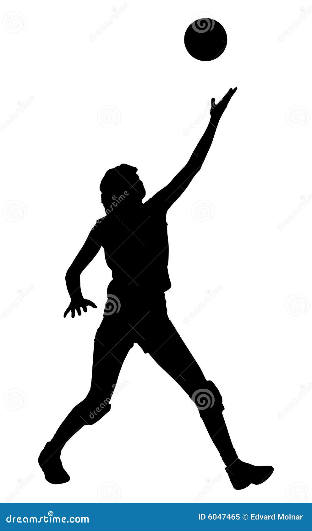 Girl Serving Volleyball Clipart at Jared White blog