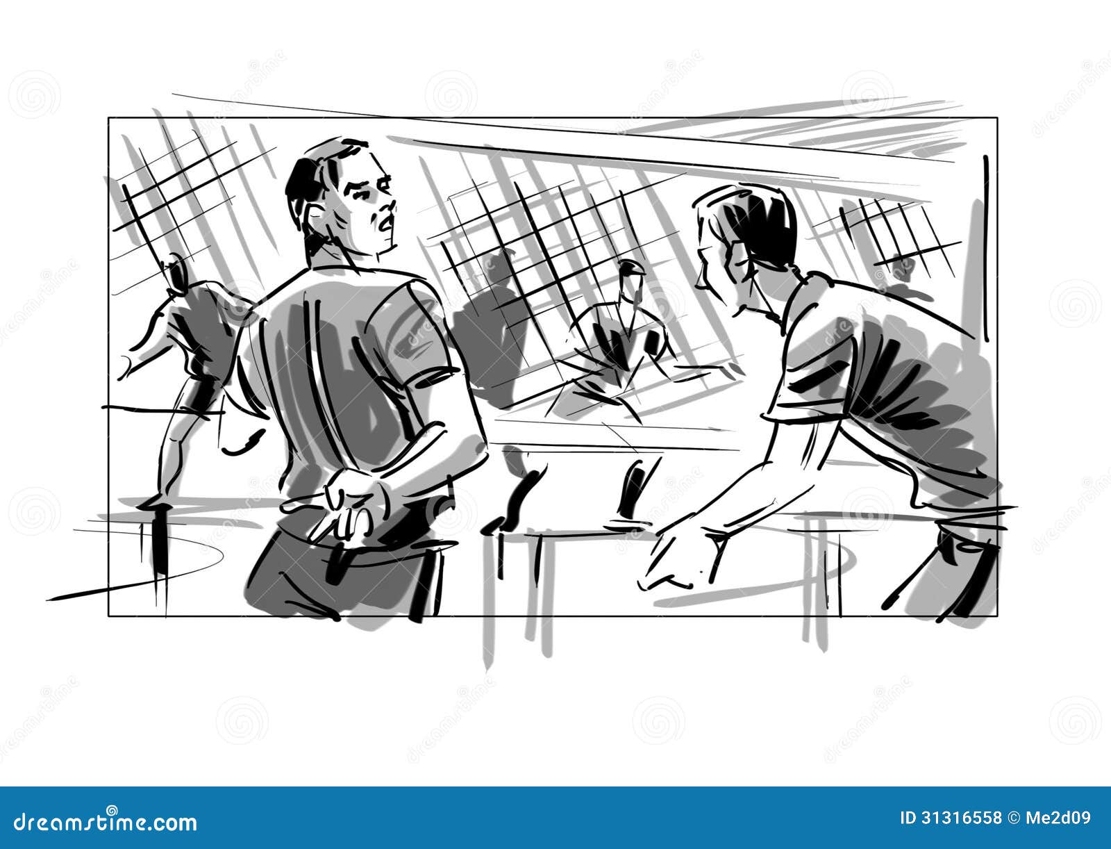 Volleyball signals stock illustration. Illustration of setter - 31316558