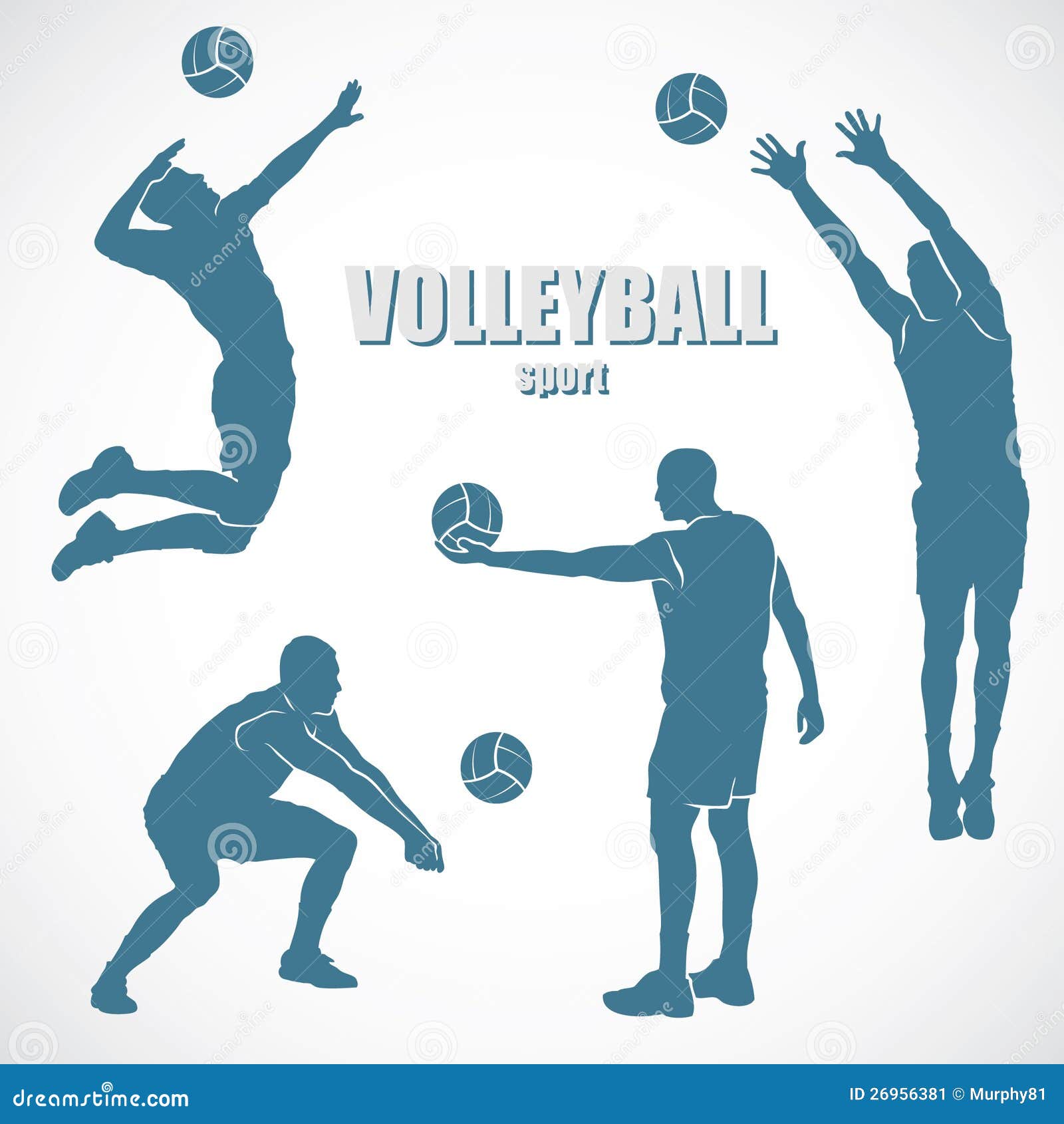 Serving Volleyball Clipart
