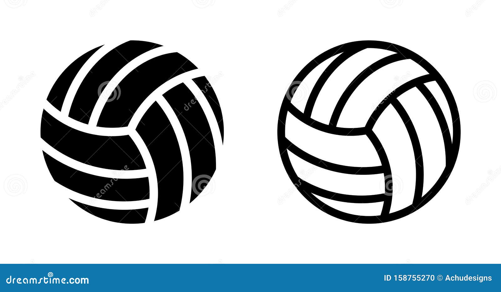 Volleyball stock vector. Illustration of color, game - 158755270