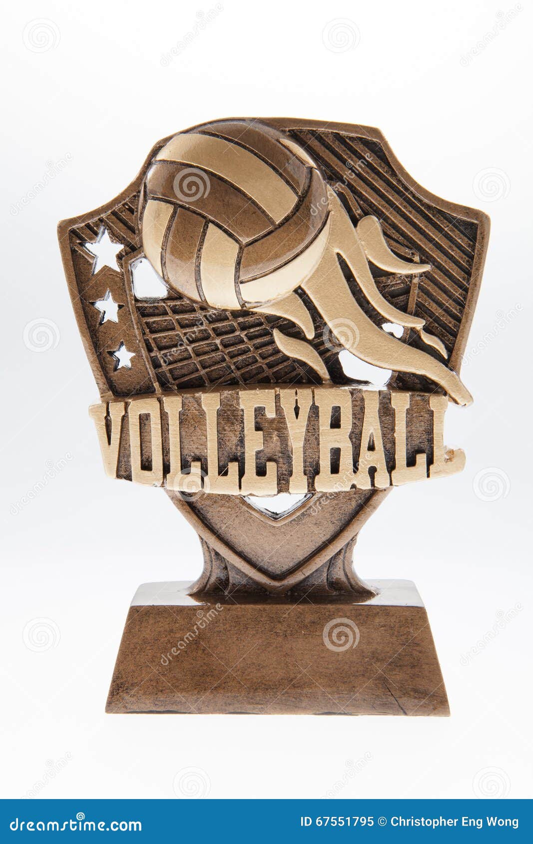 Volleyball Trophy stock image. Image of volleyball, award - 67551795
