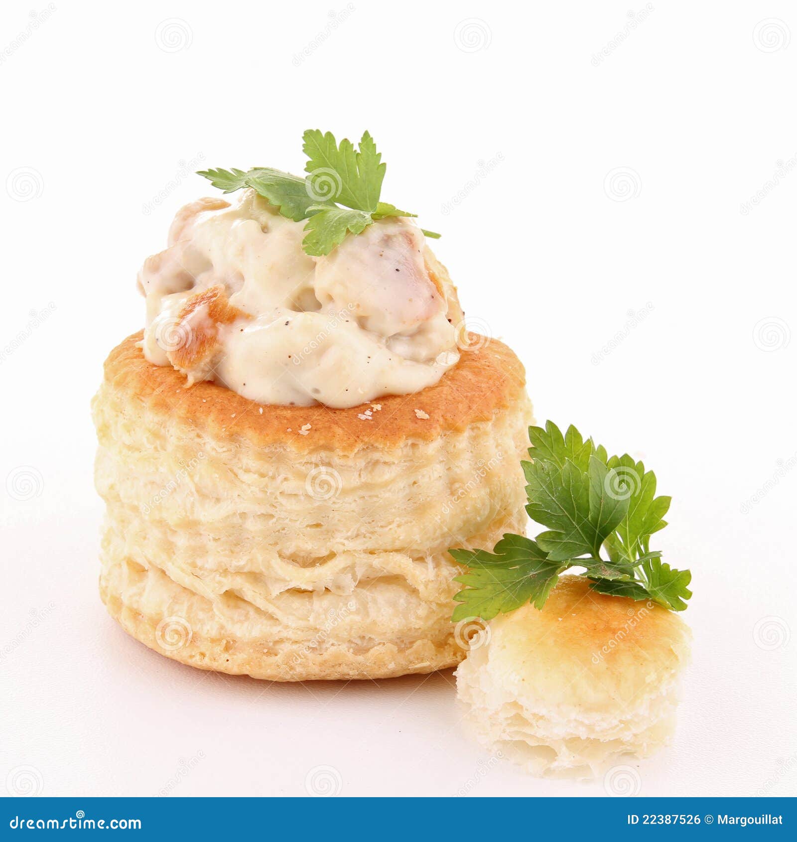 Volován aislado foto de archivo. Imagen de crema, aperitivo - 22387526