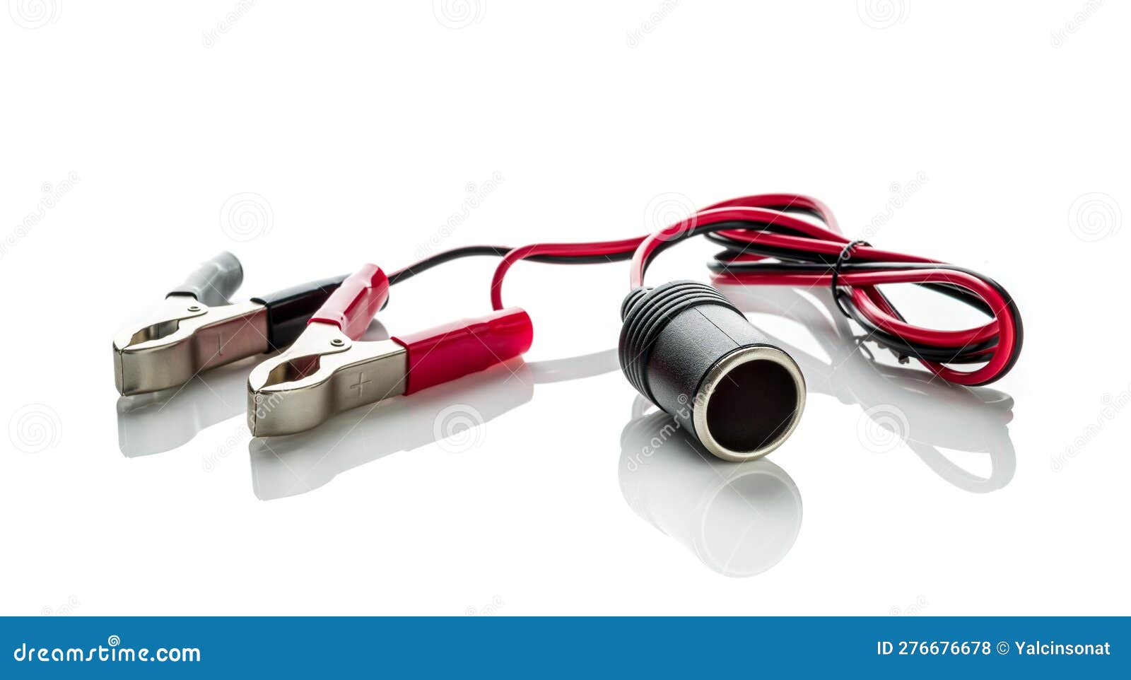 12 Volt Battery Terminal Clip-on Cigar Cigarette Lighter Power Socket ...