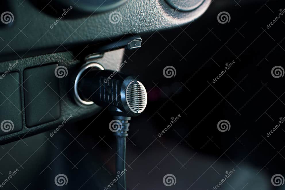 The 12 Volt Car Power Outlet Socket with the Adapter Plug. Stock Image ...